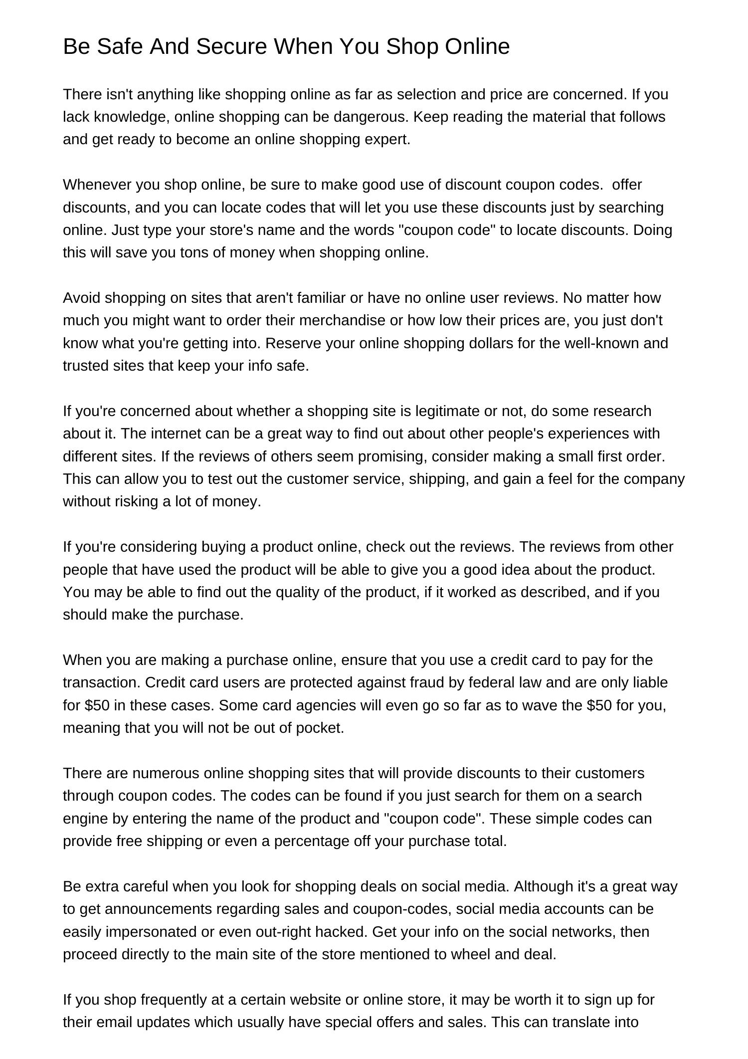 Be Safe And Secure When You Shop Onlinehbfze.pdf.pdf | DocDroid