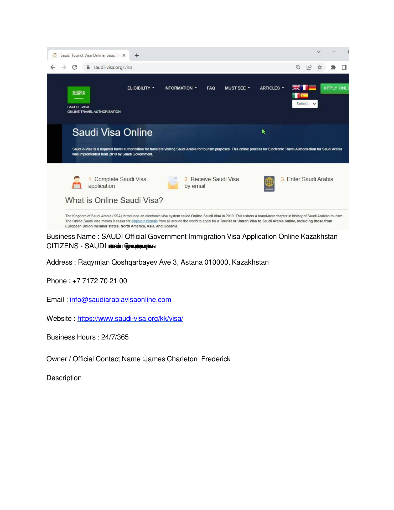 SAUDI Official Government Immigration Visa Application Online Kazakhstan CITIZENS.pptx | DocDroid