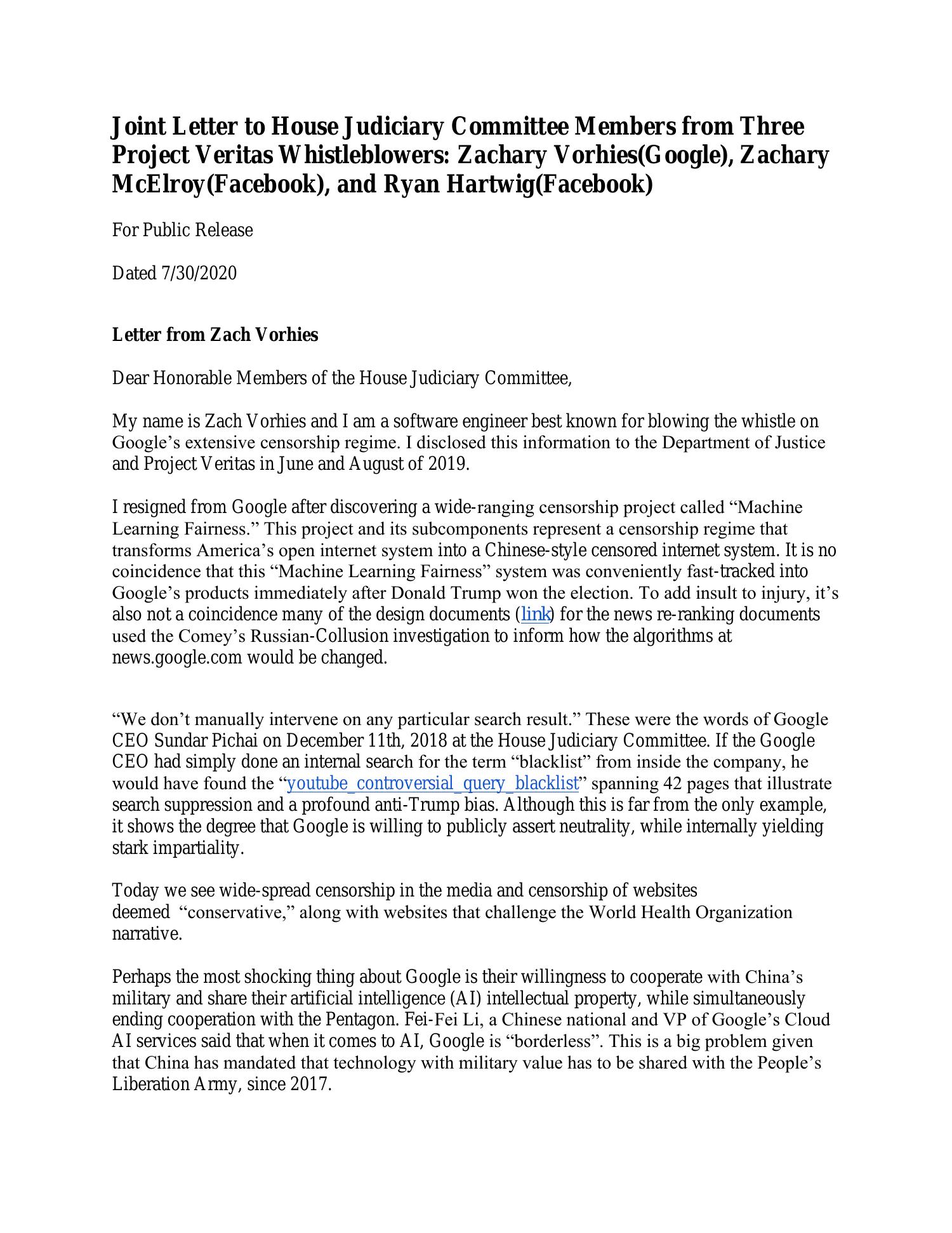 Final Version Joint Letter to Congress from Three Whistleblowers_A.docx ...