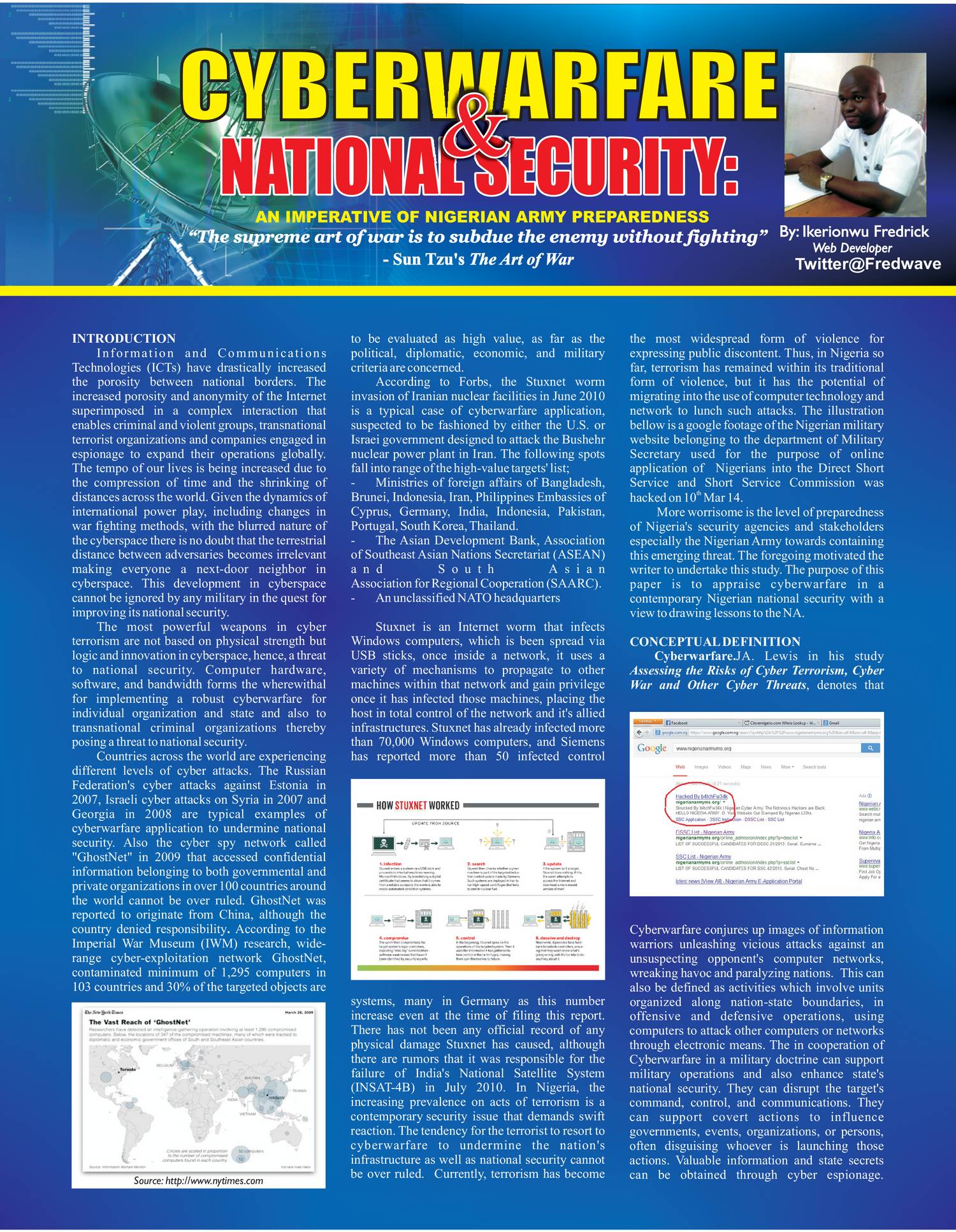 1-Cyber Warfare and National Security-An Imperative of the Nigerian Army Preparedness by ...