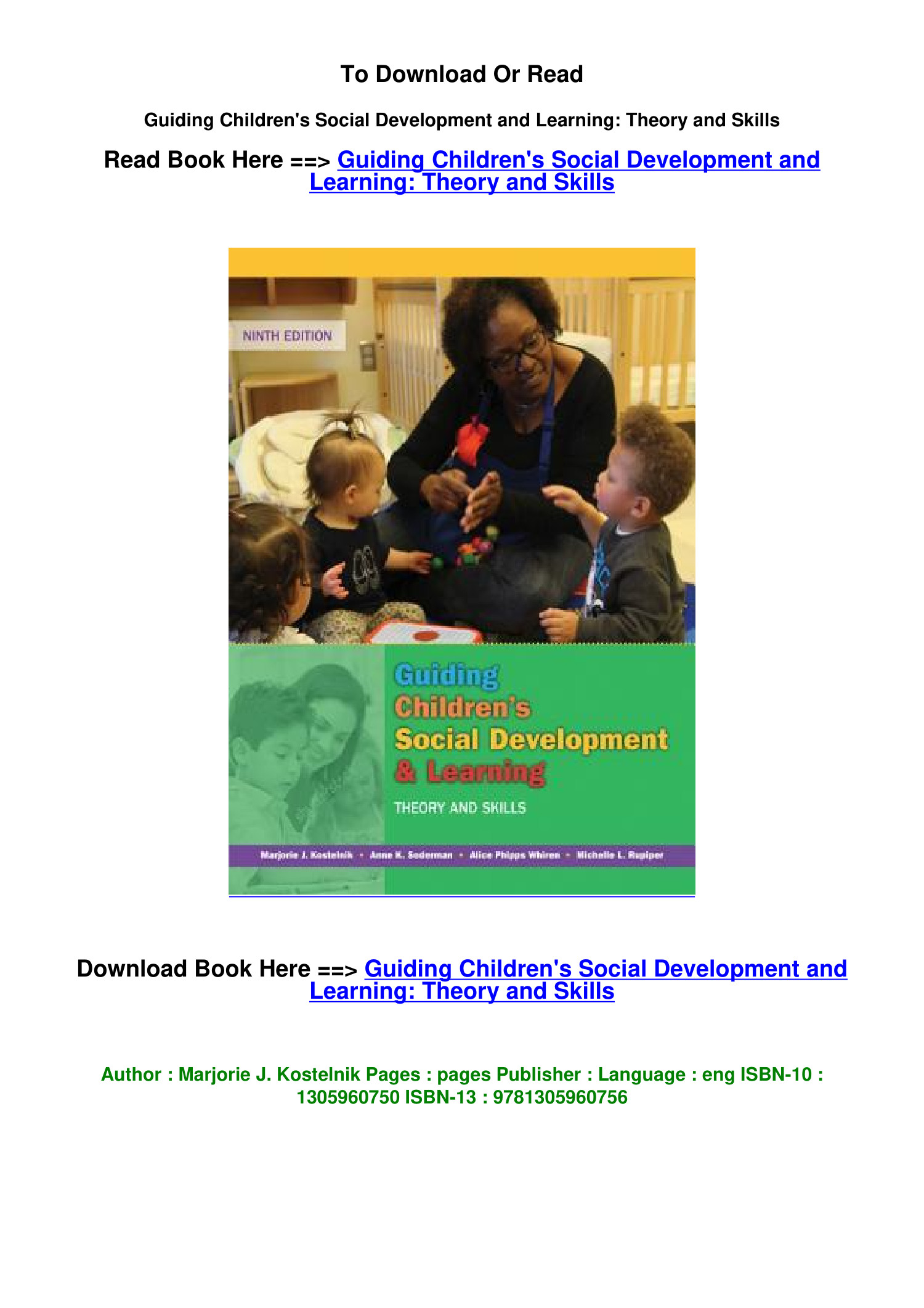 pdf Download Guiding Children s Social Development and Learning Theory and .pdf | DocDroid