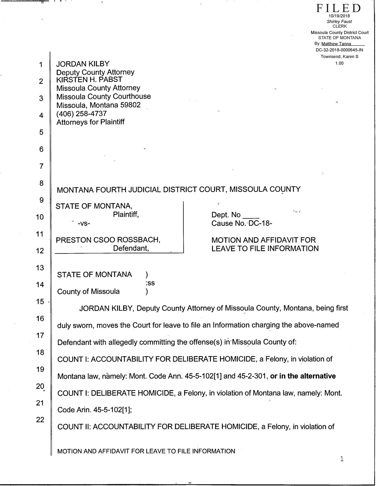 1 Motion and Affidavit for Leave to File Information.pdf | DocDroid