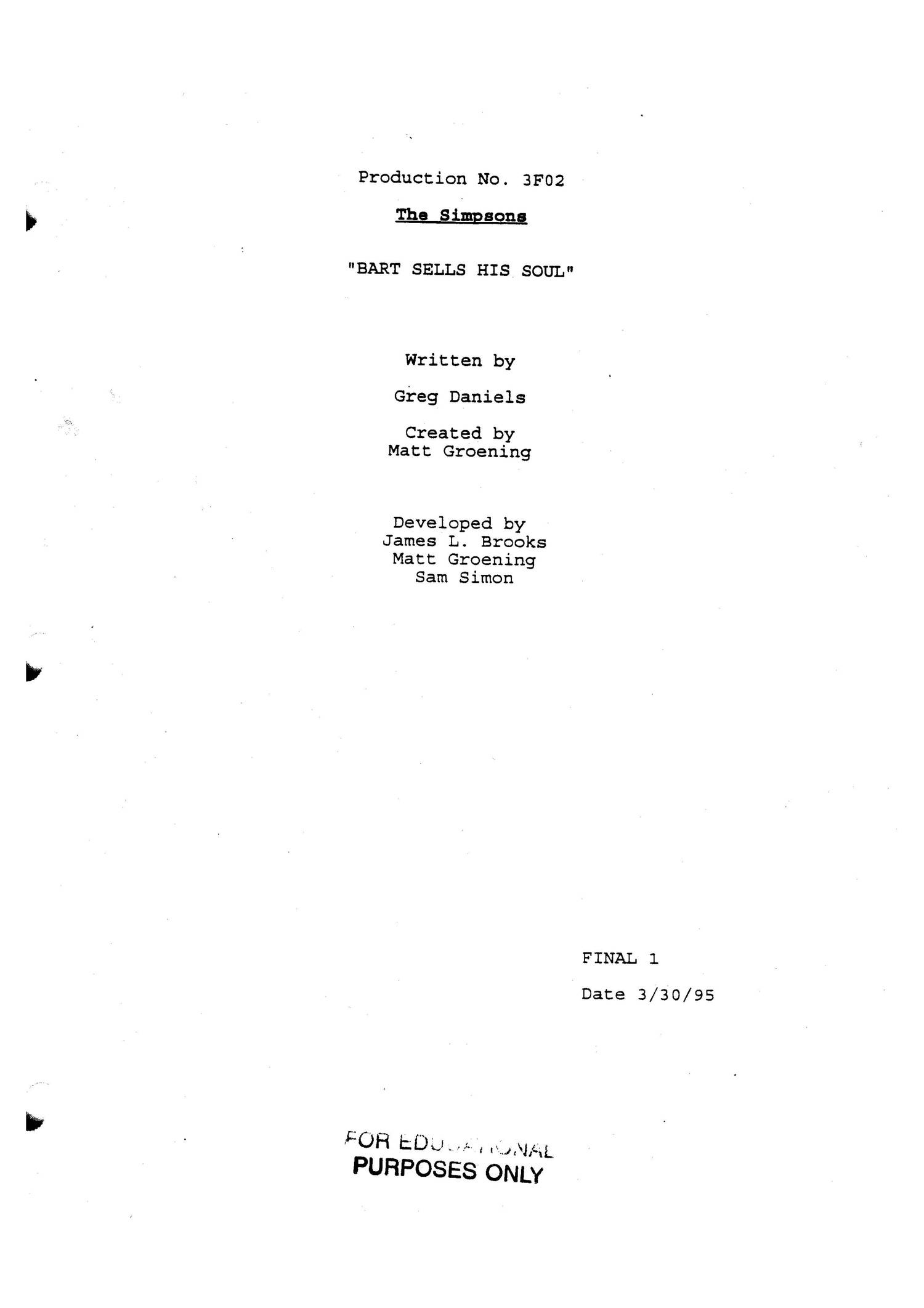 The Simpsons - Bart Sells His Soul.pdf | DocDroid