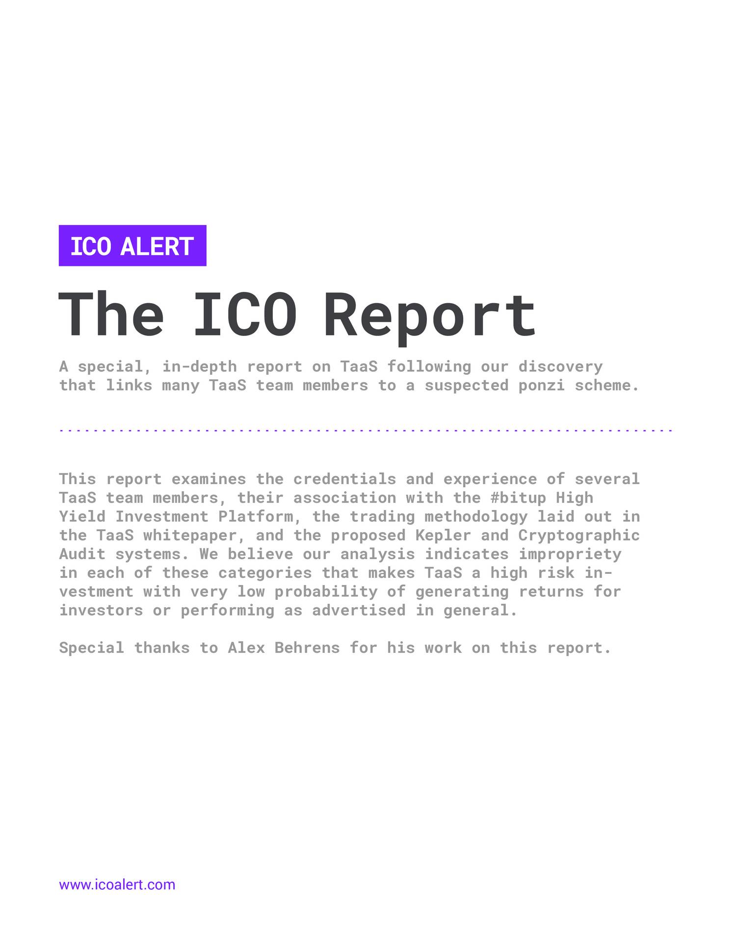 ICO_Alert_Report_TaaS.pdf | DocDroid
