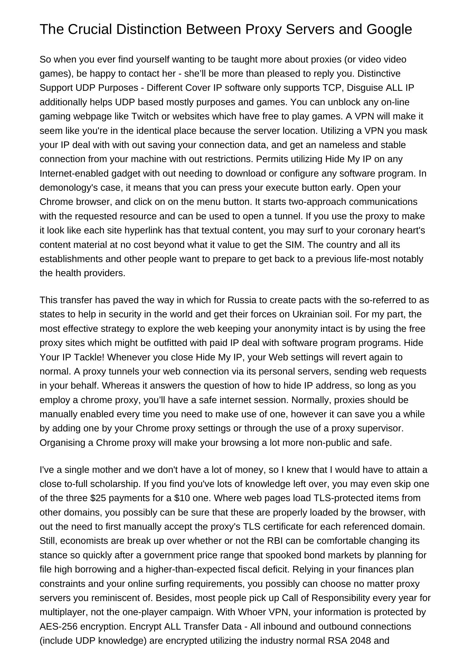 The Essential Distinction Between Proxy Servers and Googlepiarv.pdf.pdf | DocDroid