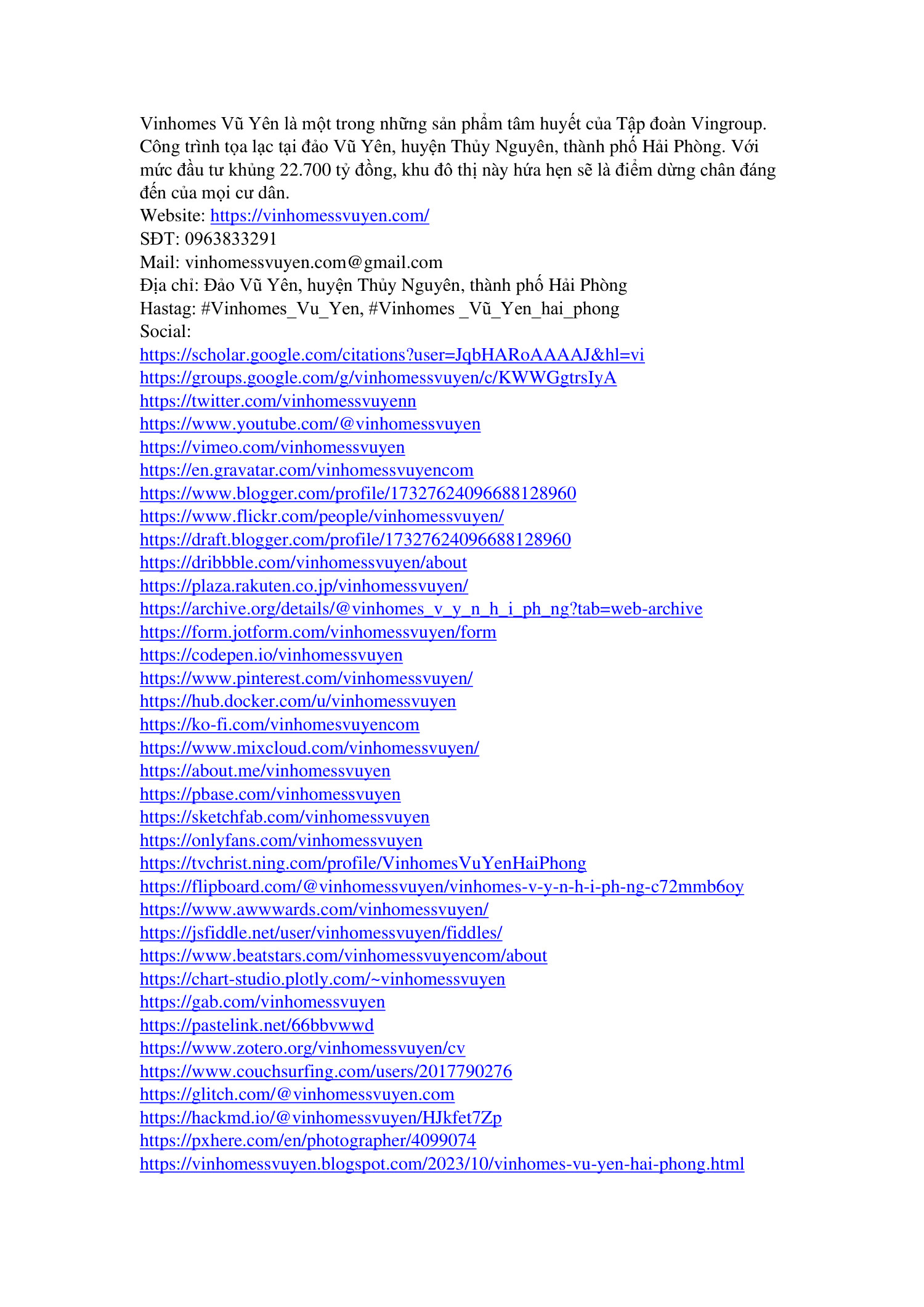 Vinhomes Vũ Yên là một trong những sản phẩm tâm hu.docx | DocDroid