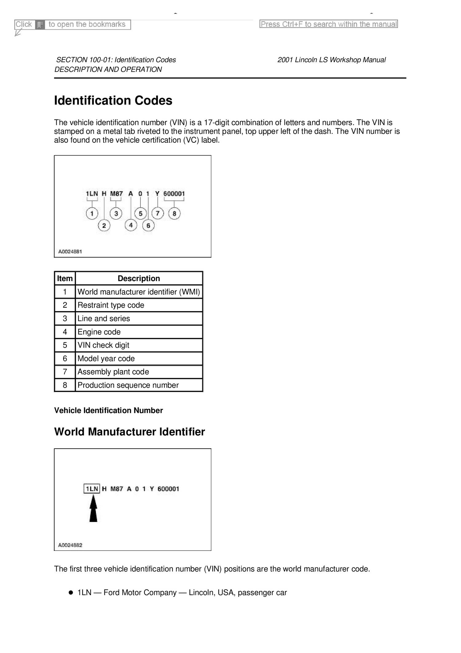 2001 Lincoln LS Gen 1 Workshop Manual.pdf | DocDroid