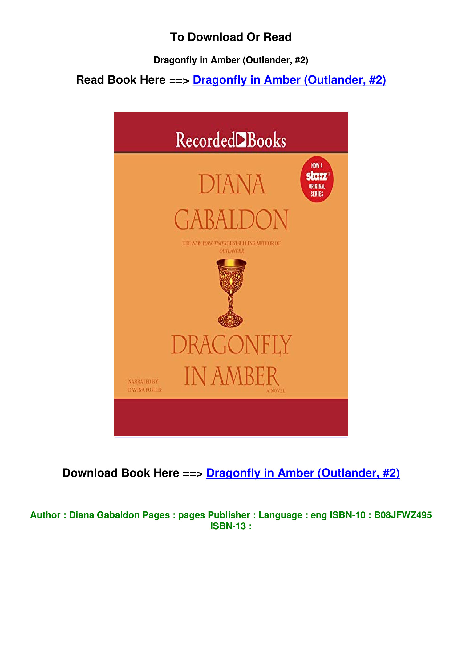 epub download Dragonfly in Amber Outlander 2 by Diana Gabaldon.pdf | DocDroid