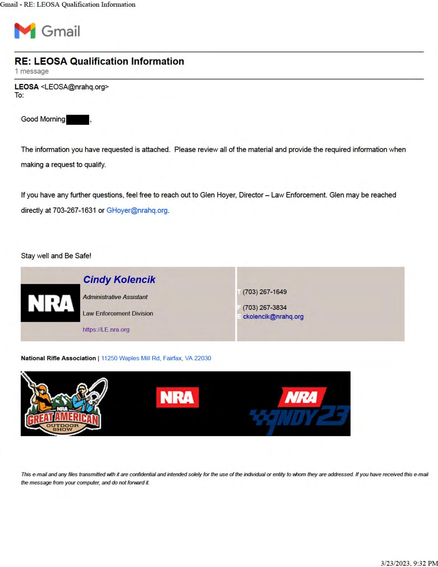 Gmail - RE LEOSA Qualification Information.pdf | DocDroid