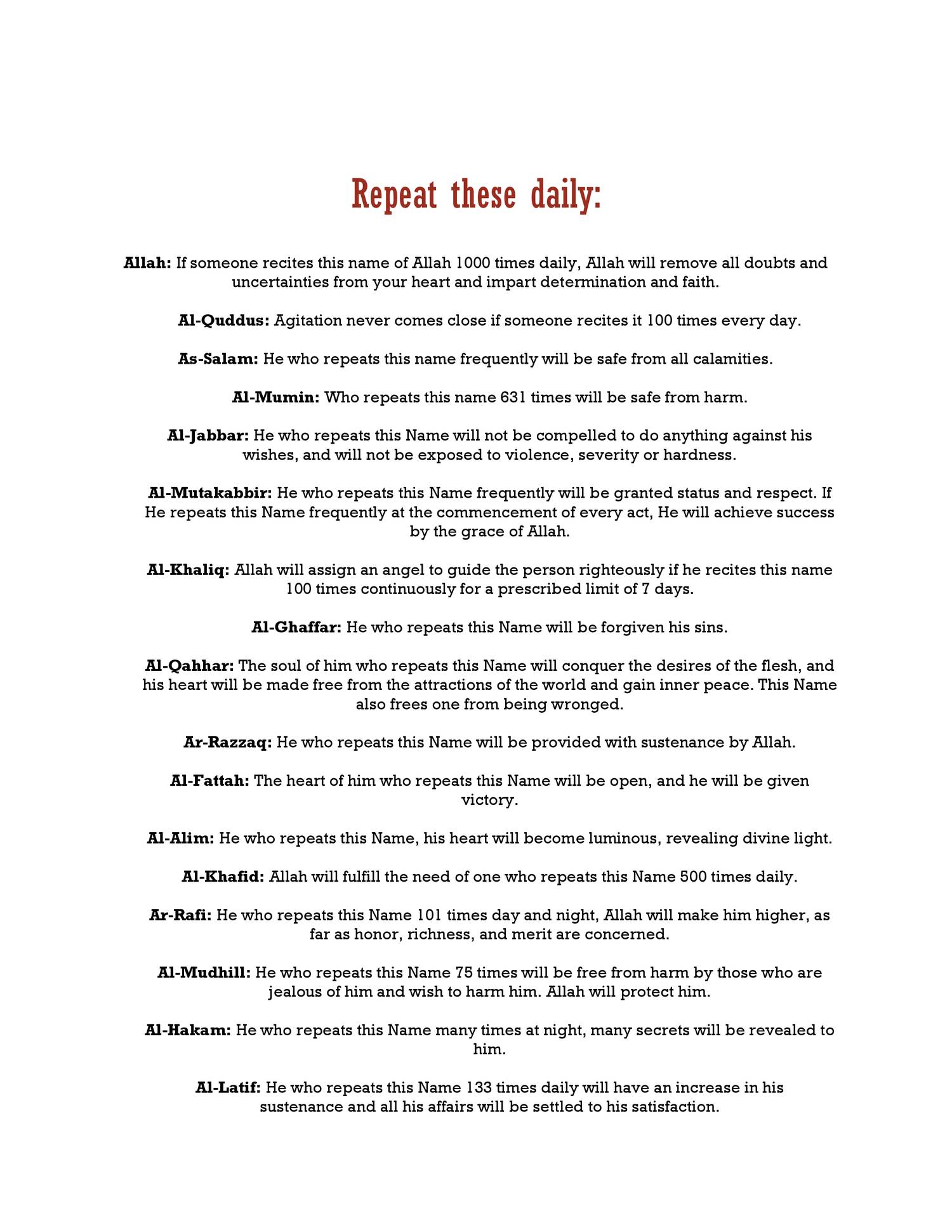 99 names of allah.pdf | DocDroid