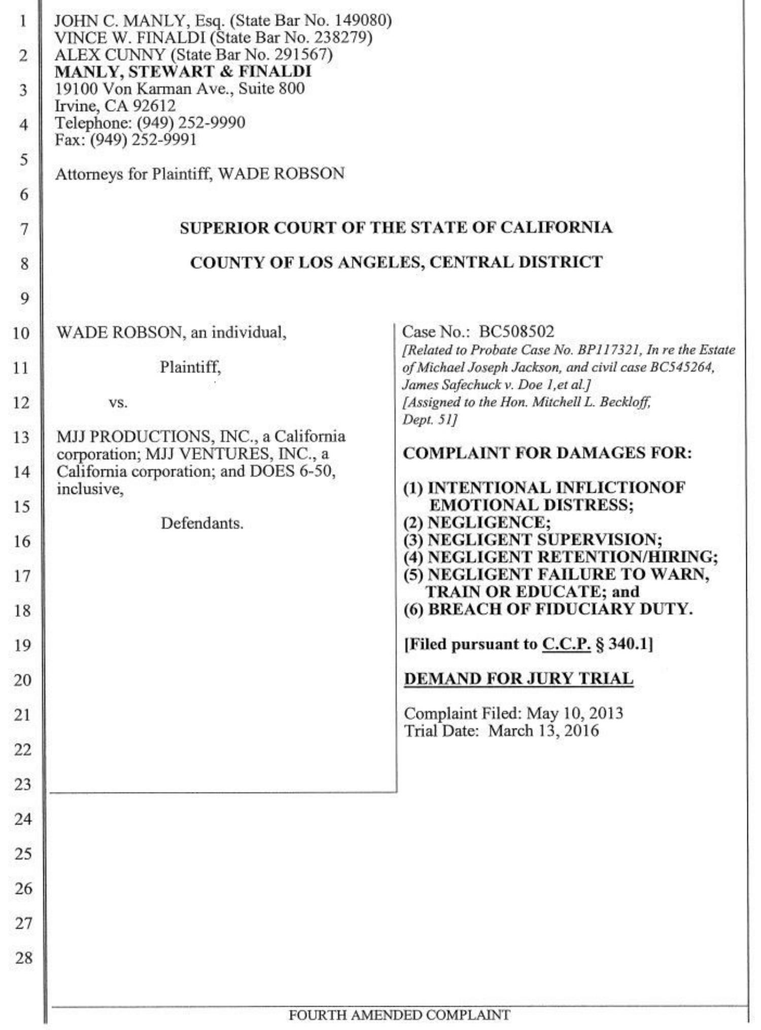 Wade Robson 4th Amended Complaint.pdf | DocDroid