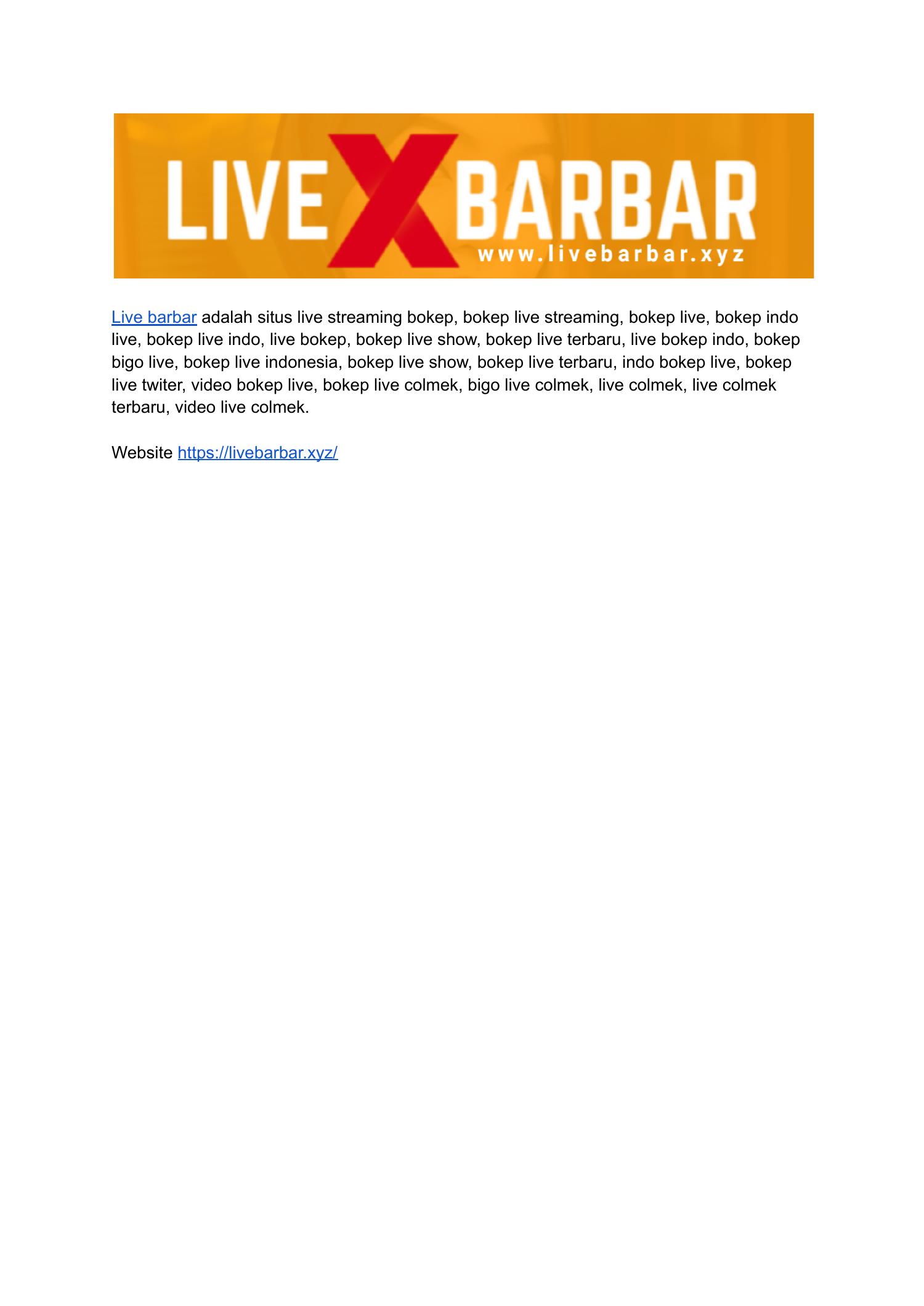 Live Barbar - Bokep Live Colmek.pdf | DocDroid