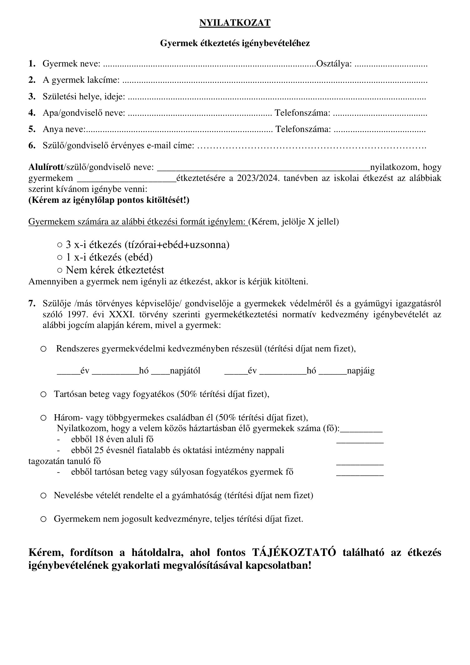 Nyilatkozat étkeztetés igénybevételéhez 2023..docx | DocDroid