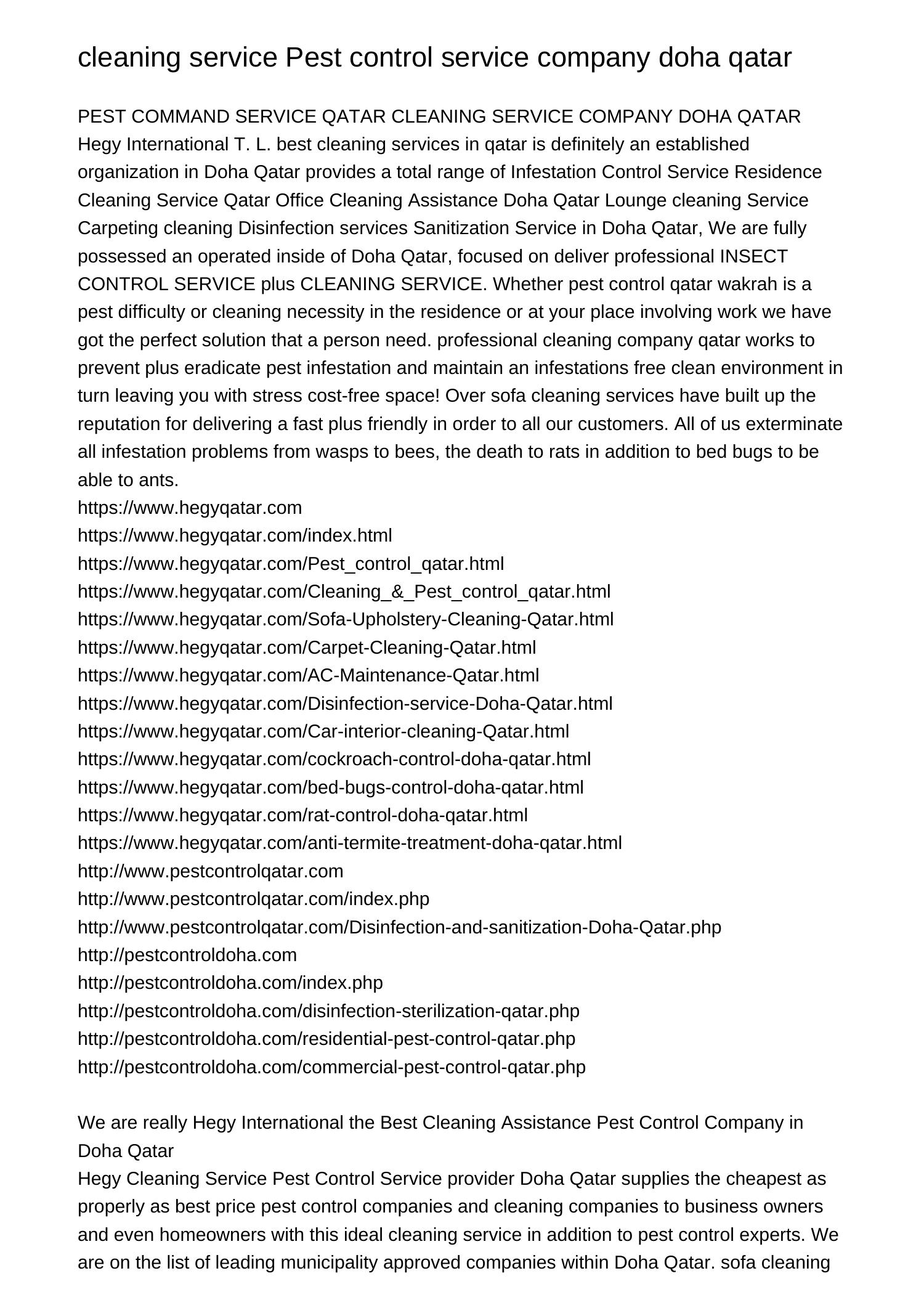 cleanup service Pest management service company doha qatarsxxih.pdf.pdf | DocDroid