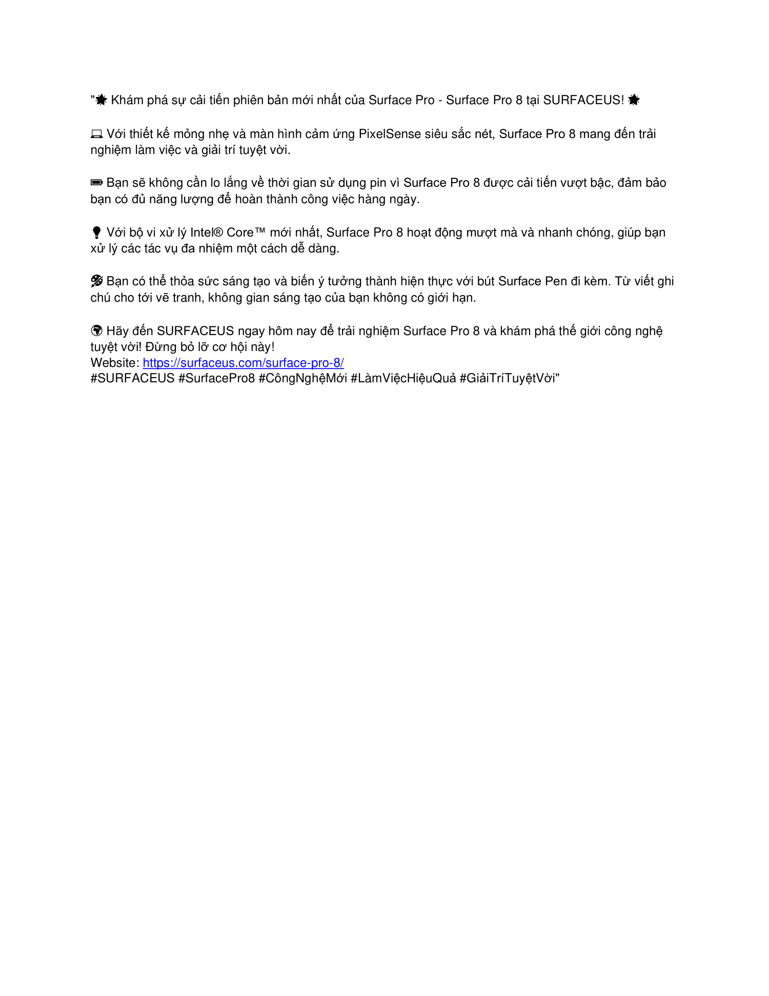 Surface Pro 8 Tại SURFACEUS.docx | DocDroid