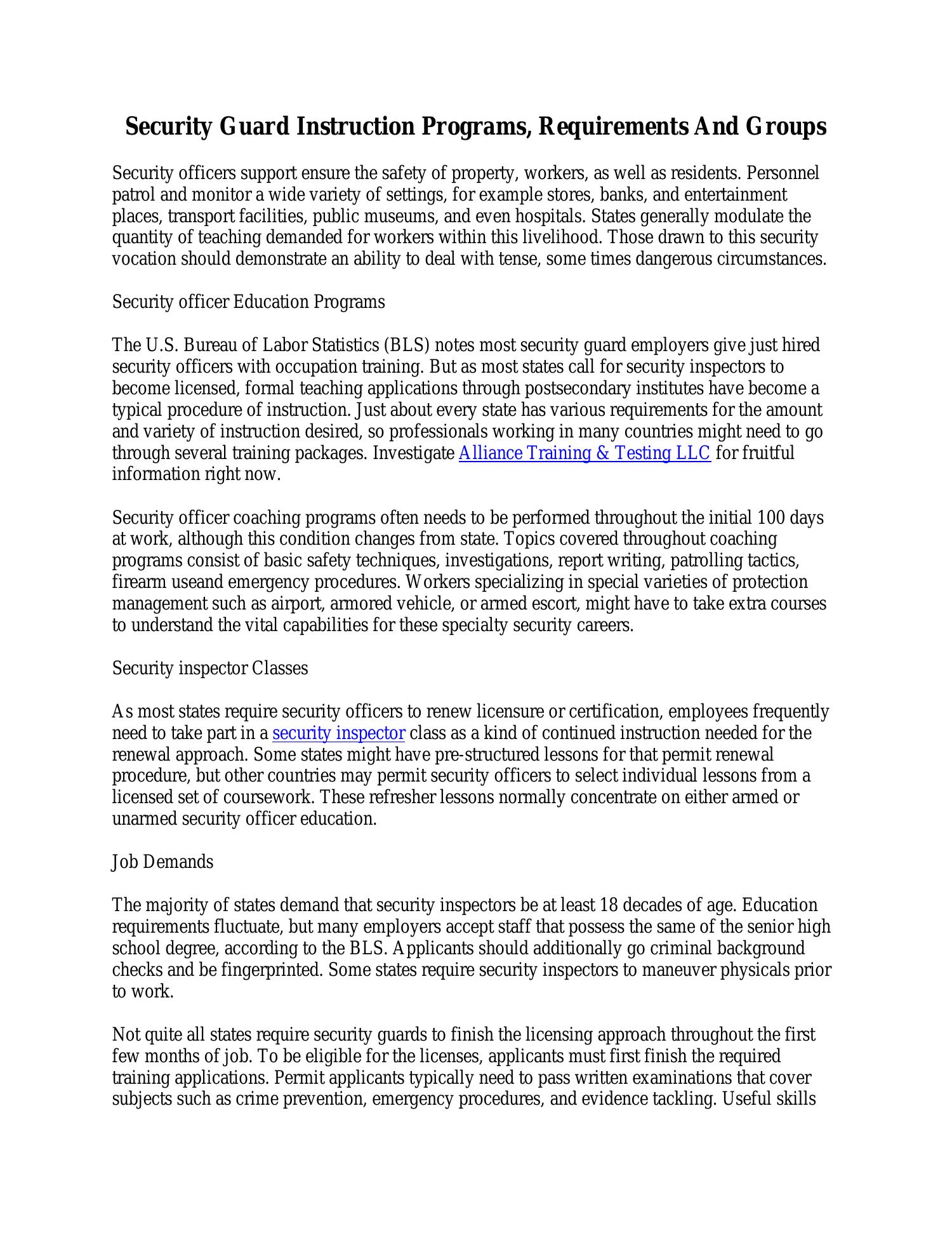 Security Guard Instruction Programs.pdf | DocDroid