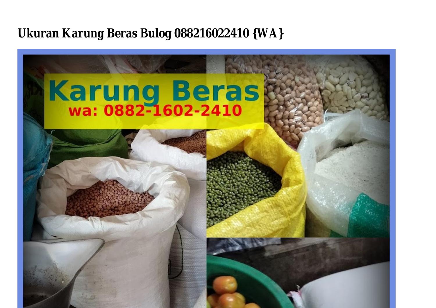 Ukuran Karung Beras Bulog.pdf | DocDroid