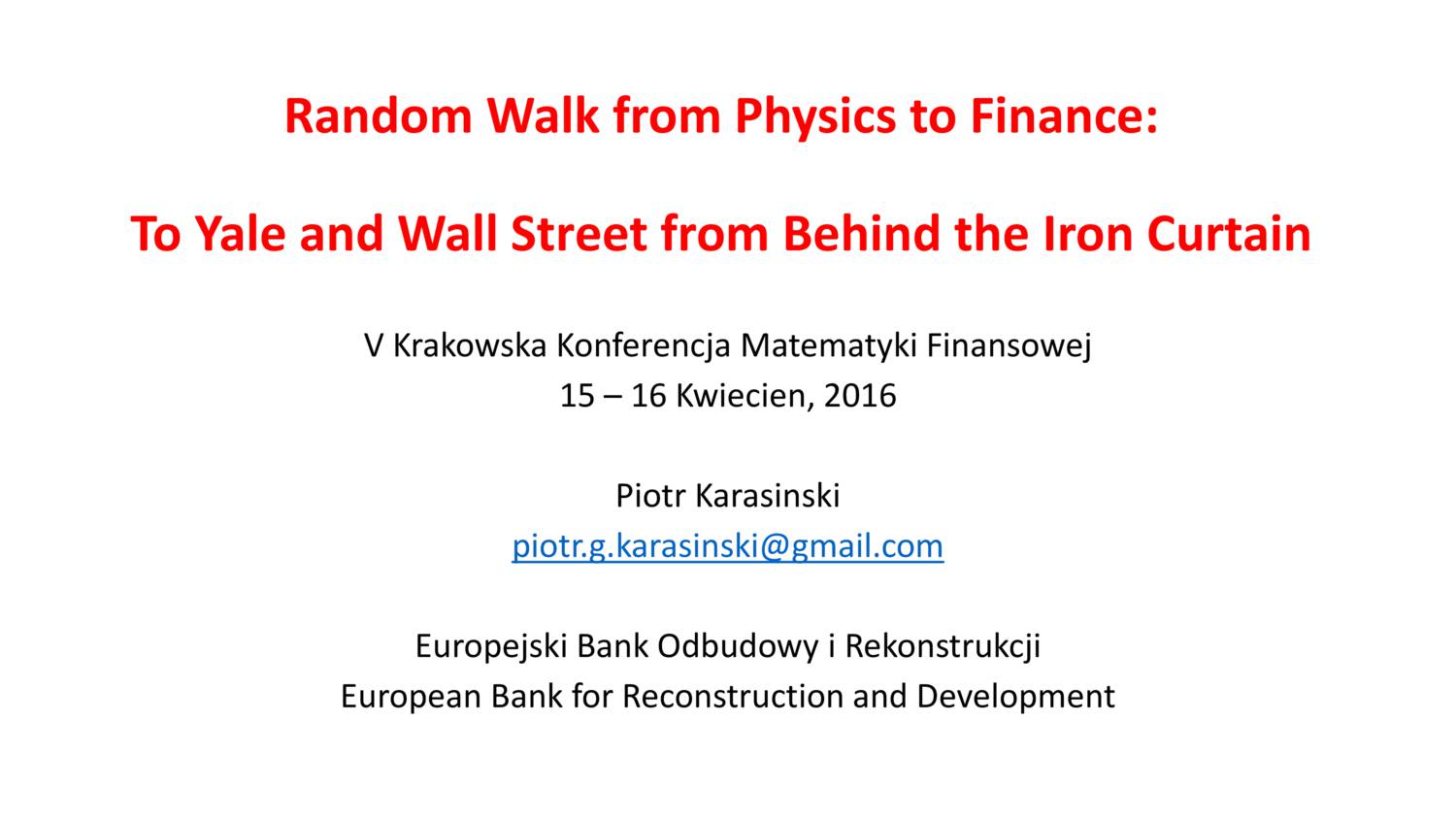 Random Walk from Physics to Finance.pdf | DocDroid