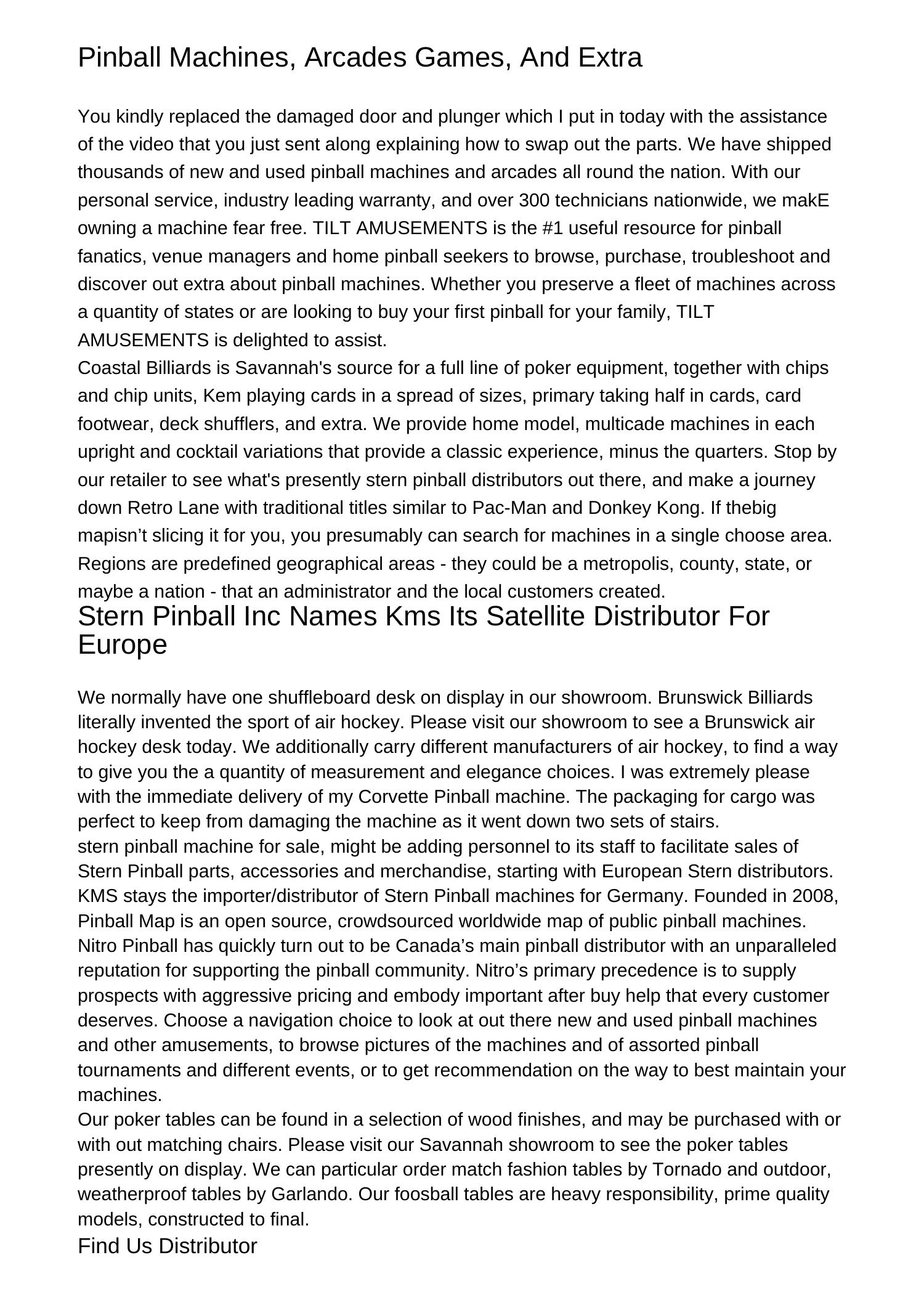 Pinball Machines Arcades Games And Extranclwj.pdf.pdf | DocDroid