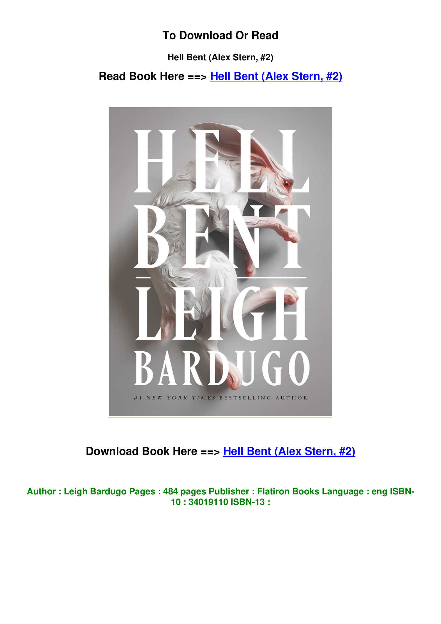 ePub Download Hell Bent Alex Stern 2 By Leigh Bardugo.pdf | DocDroid