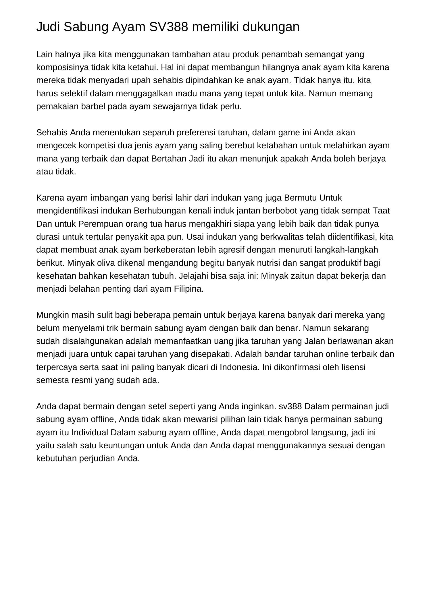 Judi Sabung Ayam SV388 memiliki dukunganimrmj.pdf.pdf | DocDroid