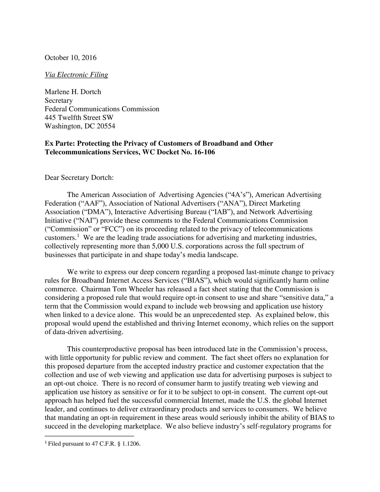 Trade Association Letter to FCC.pdf | DocDroid
