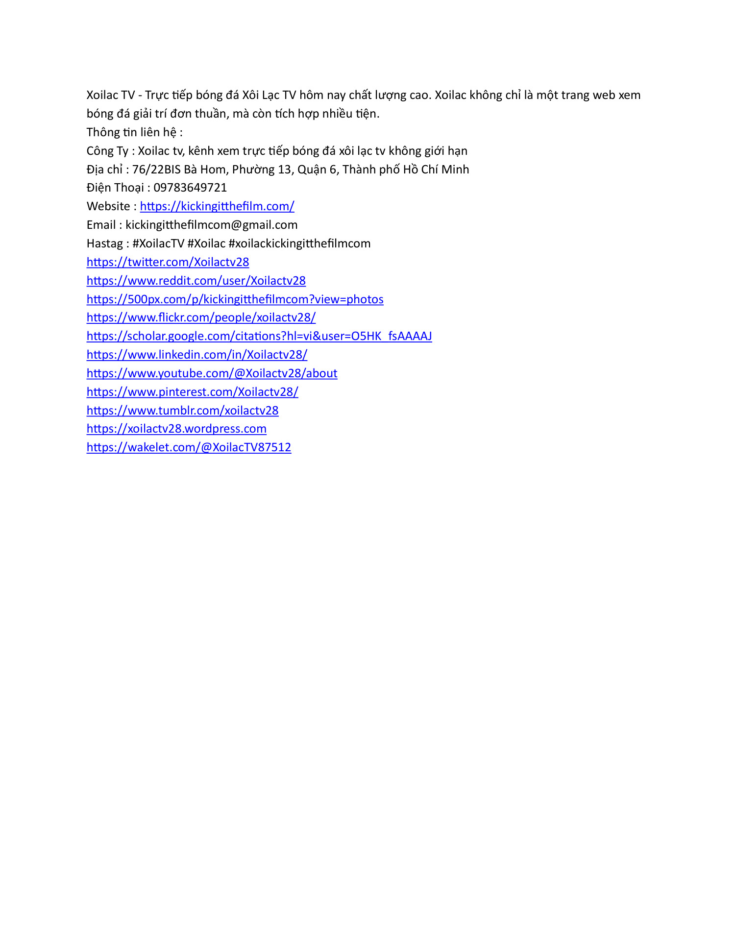 Xoilac TV.docx | DocDroid