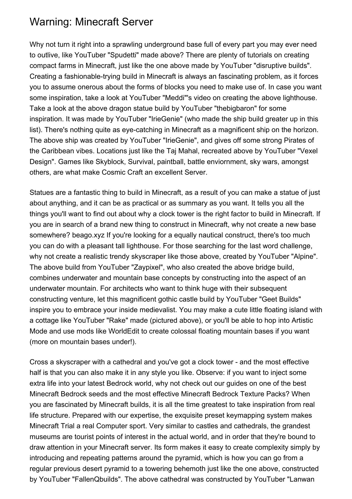 Warning Minecraft Serverxevya.pdf.pdf | DocDroid