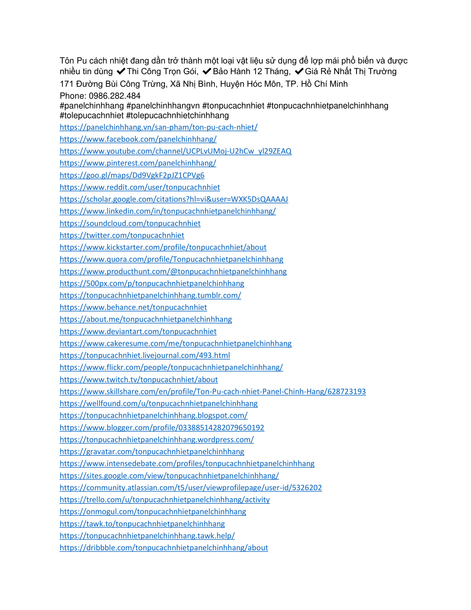 Tôn Pu cách nhiệt Panel Chính Hãng.docx | DocDroid