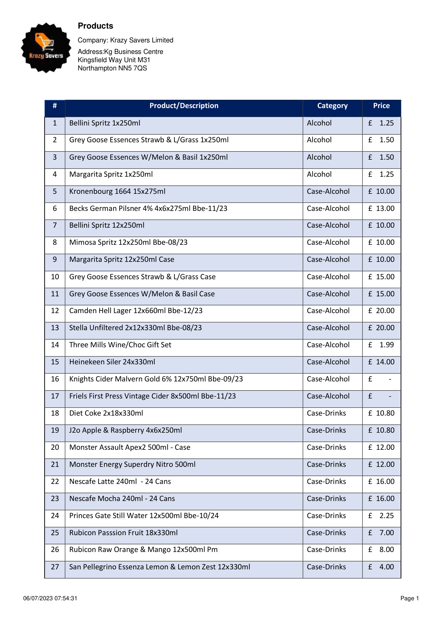 Price-List-10-08-2023.pdf | DocDroid
