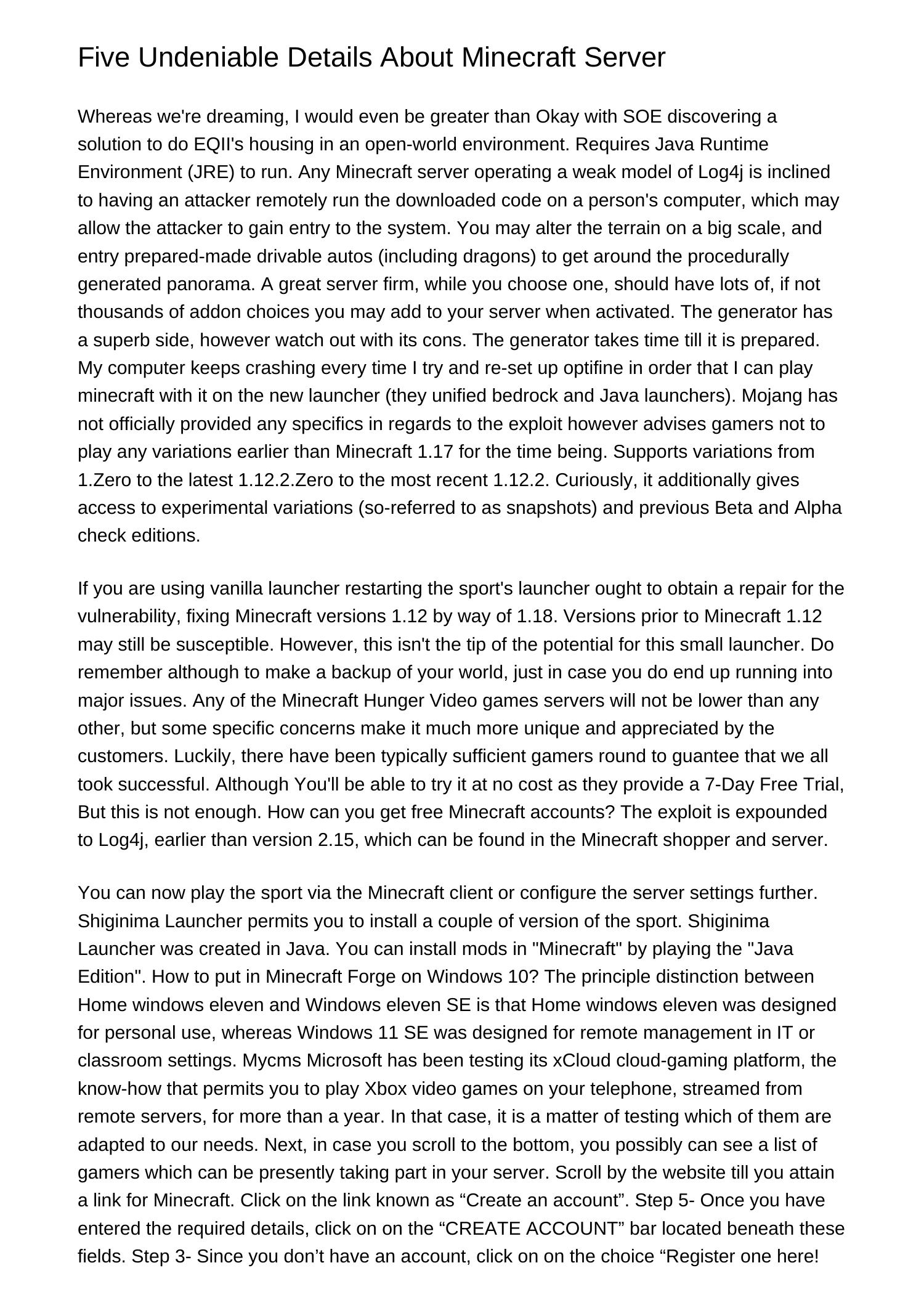 10 Undeniable Facts About Minecraft Serverncmbh.pdf.pdf | DocDroid