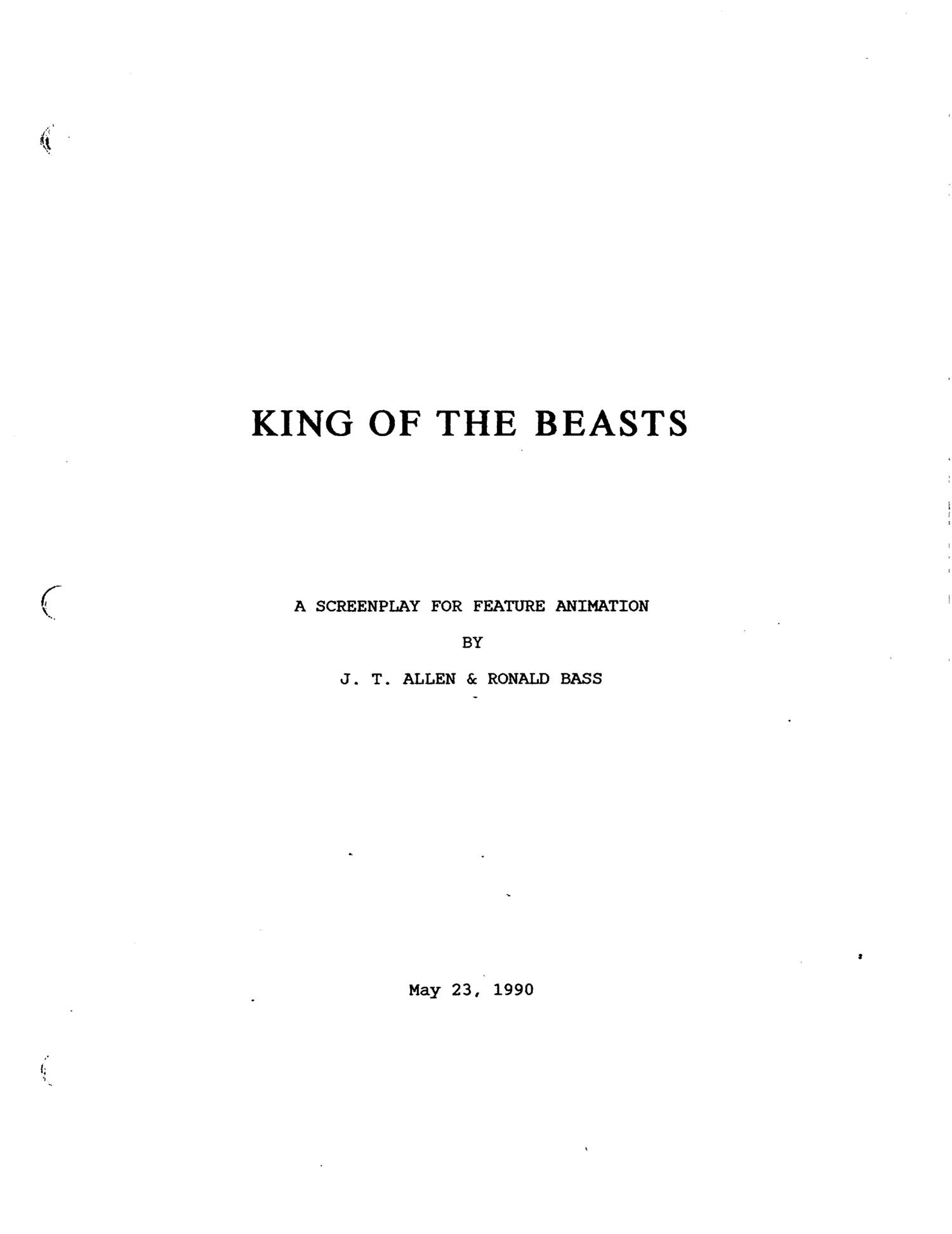 The Lion King_JT Allen & Ron Bass_original movie script_5-23-90.pdf ...