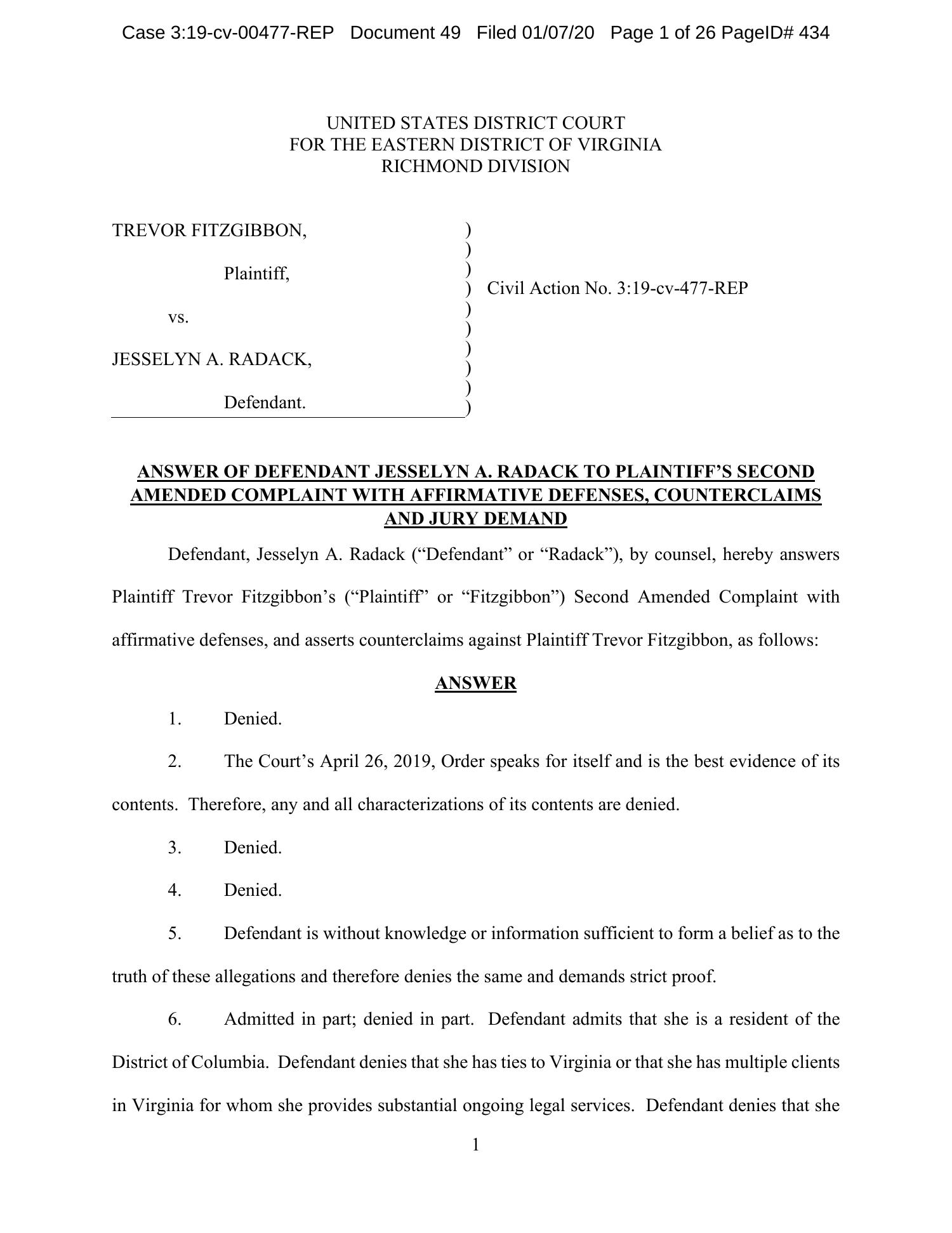 49 Answer And Counterclaim 2nd Amended Complaint pdf DocDroid 49 Answer And Counterclaim 2nd Amended Complaint pdf DocDroid