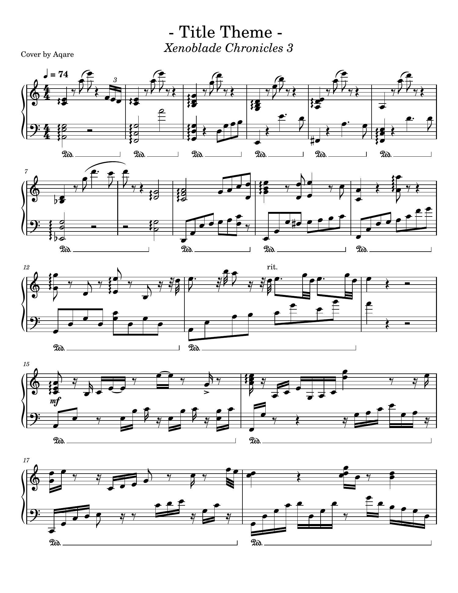 [AqareCover] Xenoblade Chronicles 3 - Title Theme.pdf | DocDroid