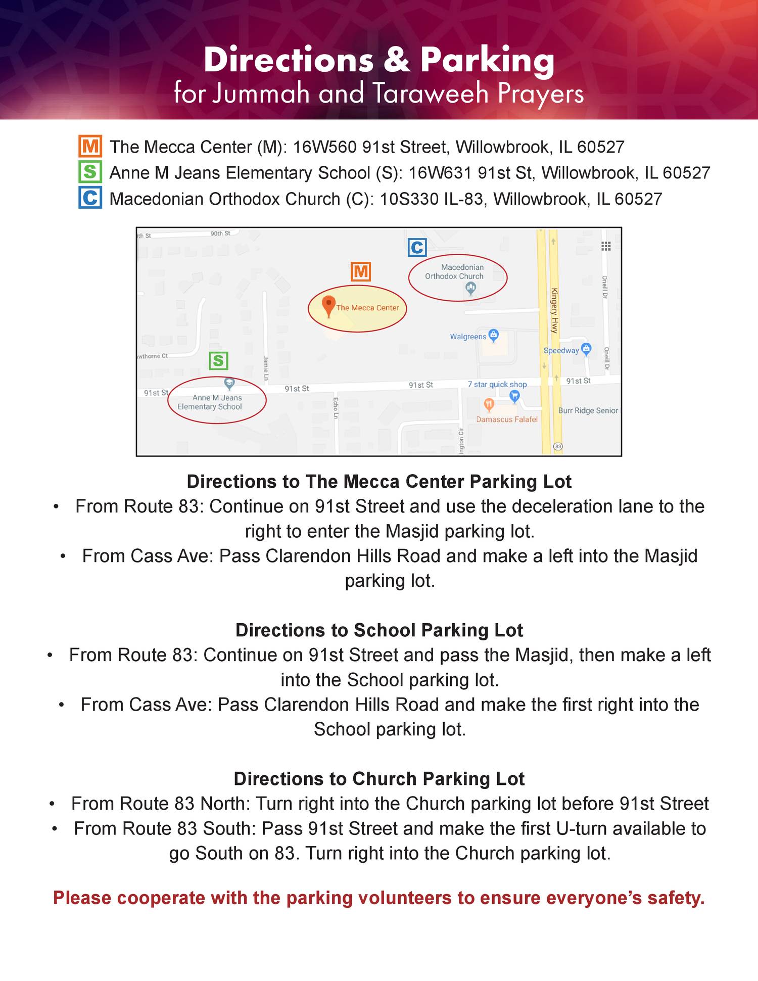 Mecca Center - 2019 Directions & Parking.pdf | DocDroid
