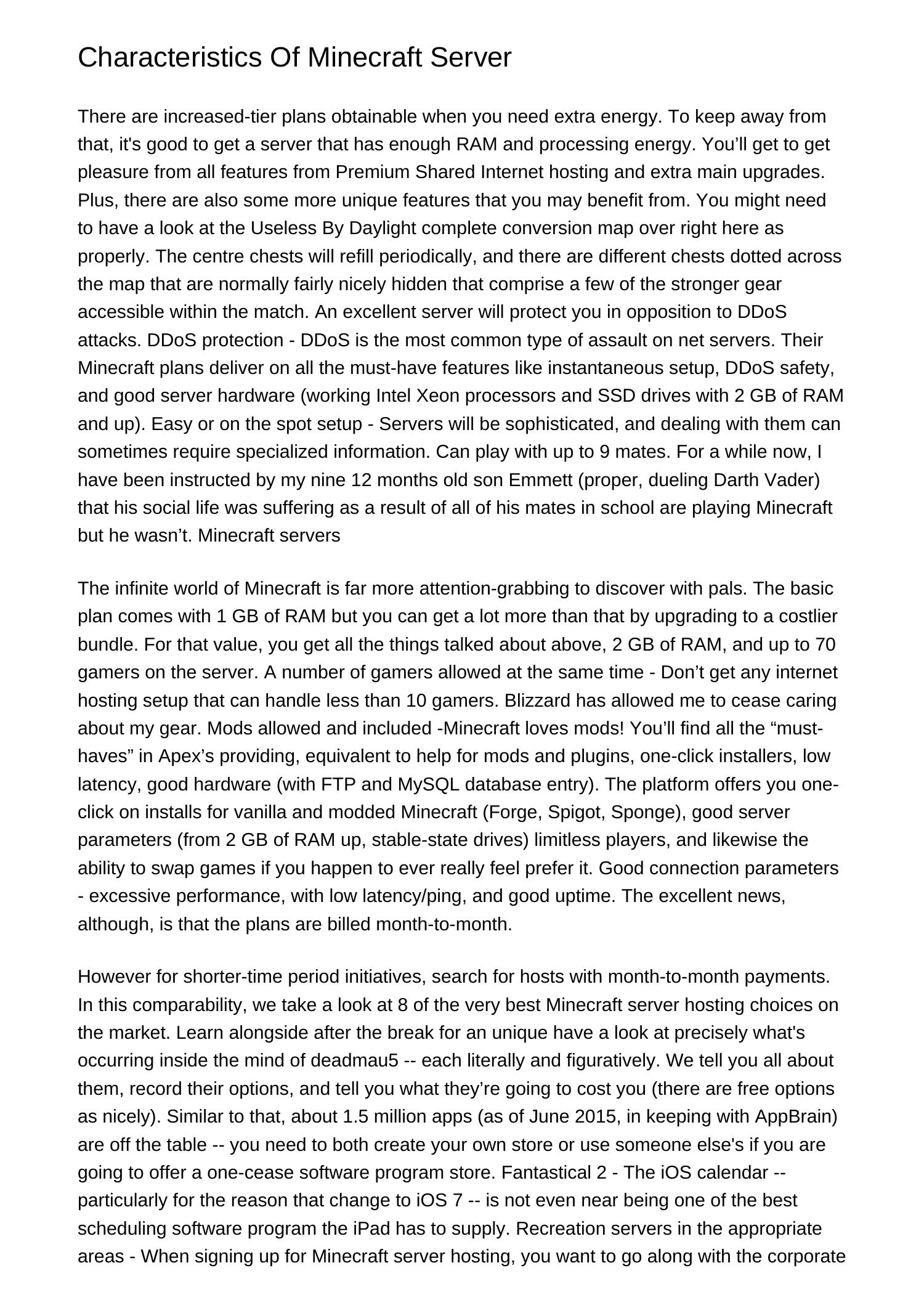 Characteristics Of Minecraft Serverjkgkw.pdf.pdf | DocDroid