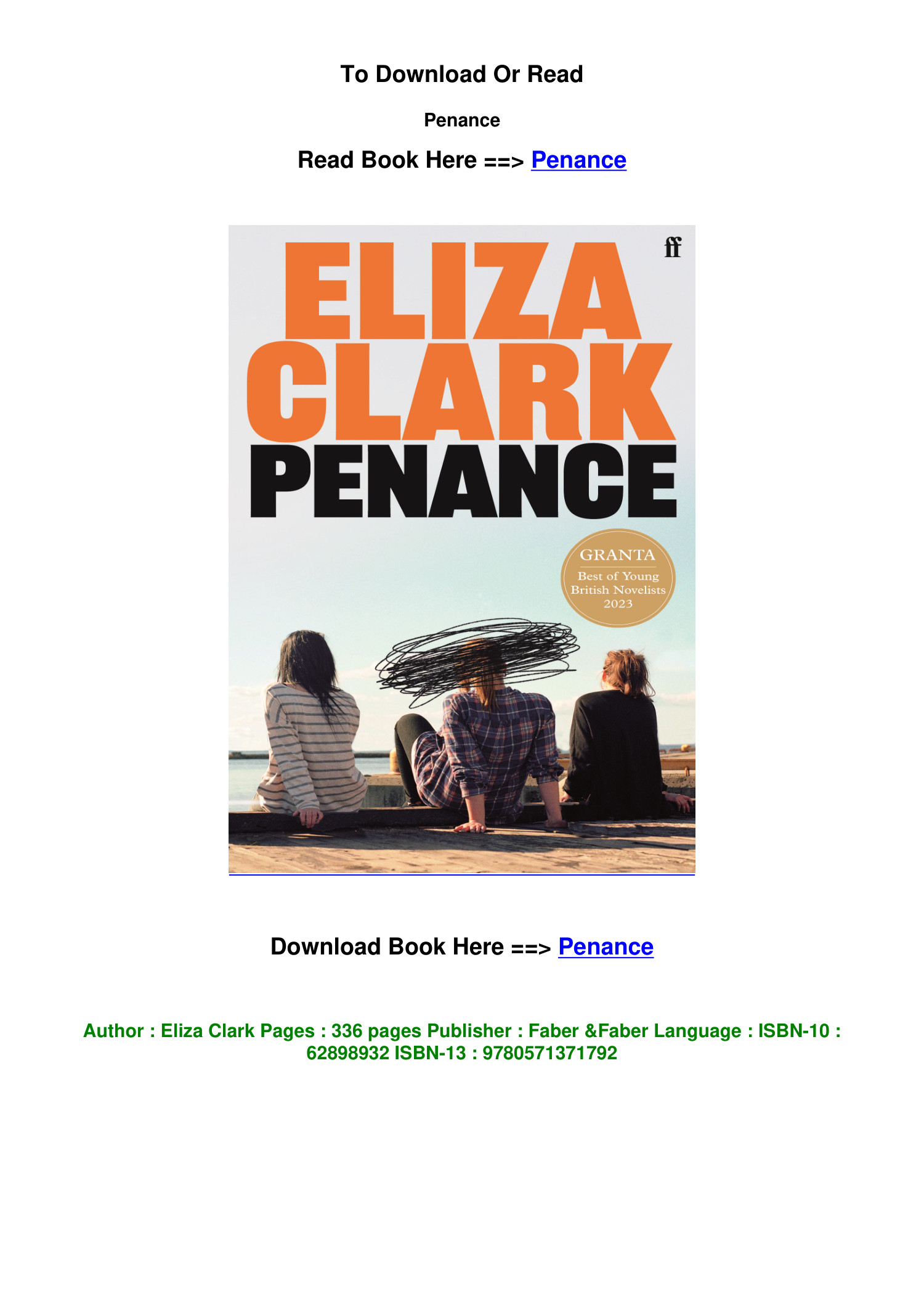 PDF DOWNLOAD Penance by Eliza Clark.pdf | DocDroid