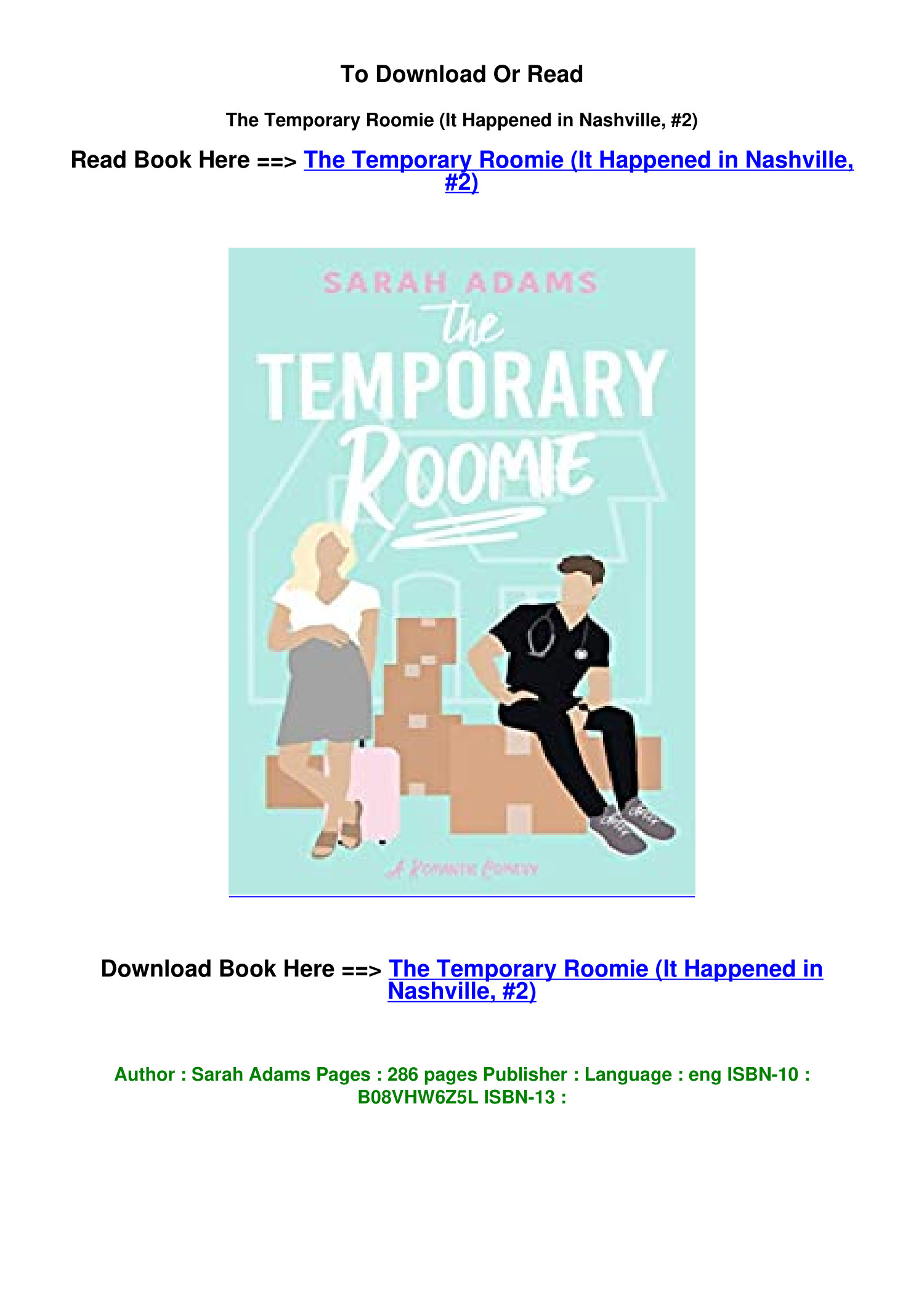 PDF download The Temporary Roomie It Happened in Nashville 2 BY .pdf | DocDroid