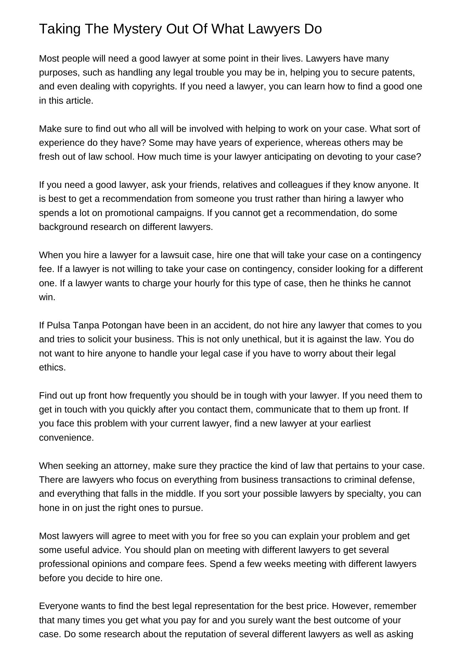 Taking The Mystery Out Of What Lawyers Douqzsx.pdf.pdf | DocDroid