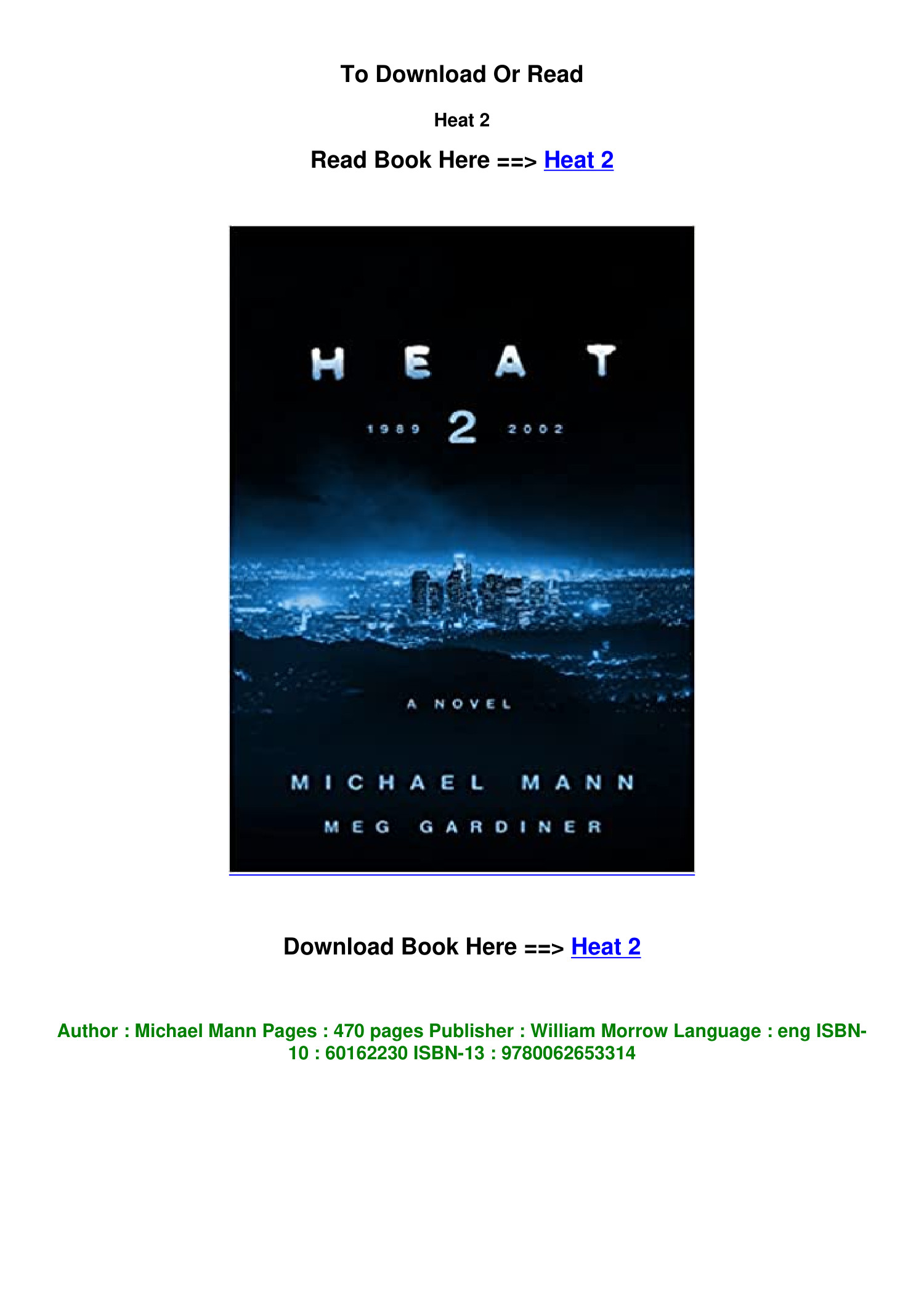 Download Pdf Heat 2 BY Michael Mann.pdf | DocDroid