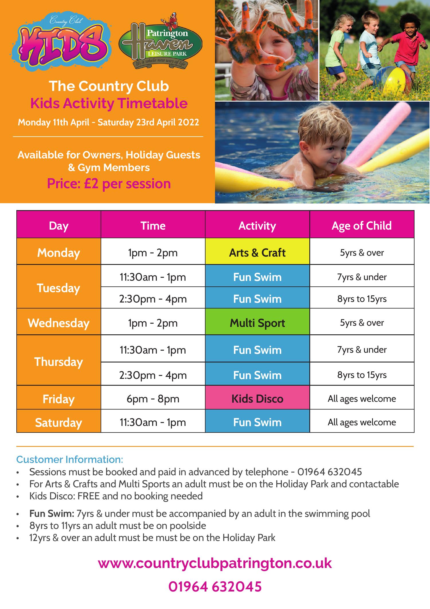 Kids Activity Timetable.pdf | DocDroid