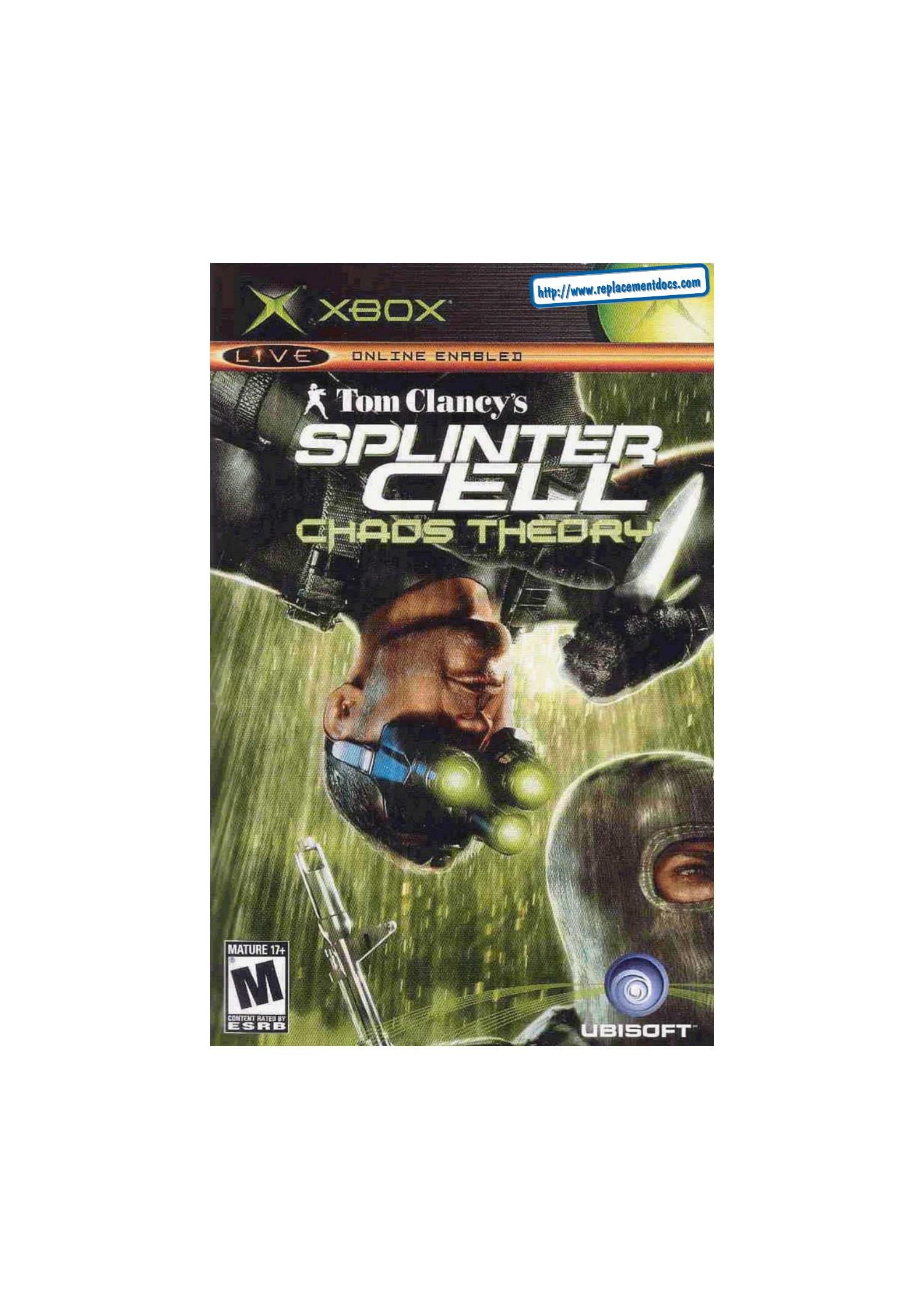 Tom Clancy's Splinter Cell- Chaos Theory manual (Xbox).pdf | DocDroid