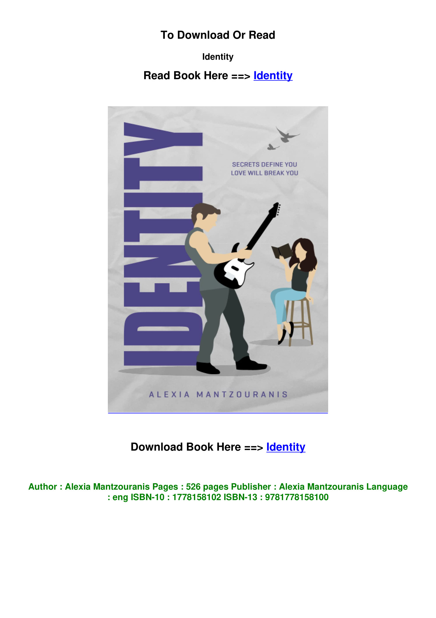 pdf Download Identity By Alexia Mantzouranis.pdf | DocDroid