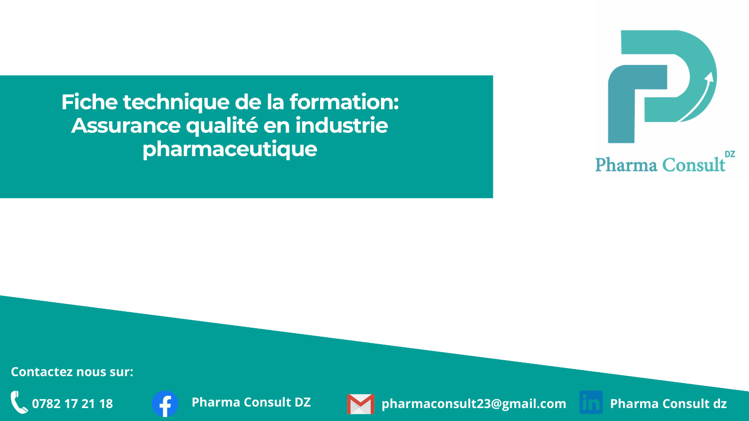 Fiche technique de la formation AQ Pharma Consult dz.pdf | DocDroid