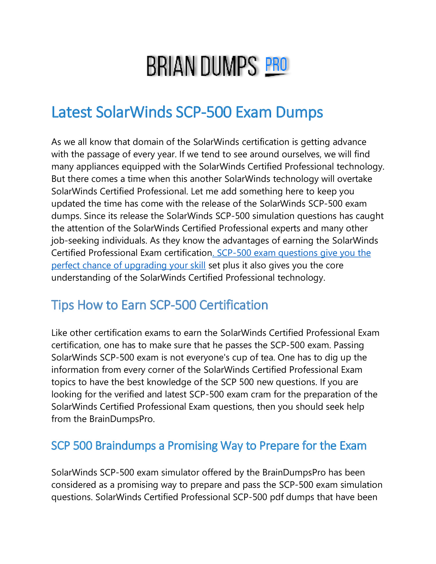 Pass SCP-500 Exam Using SCP 500 Exam Cram.pdf | DocDroid
