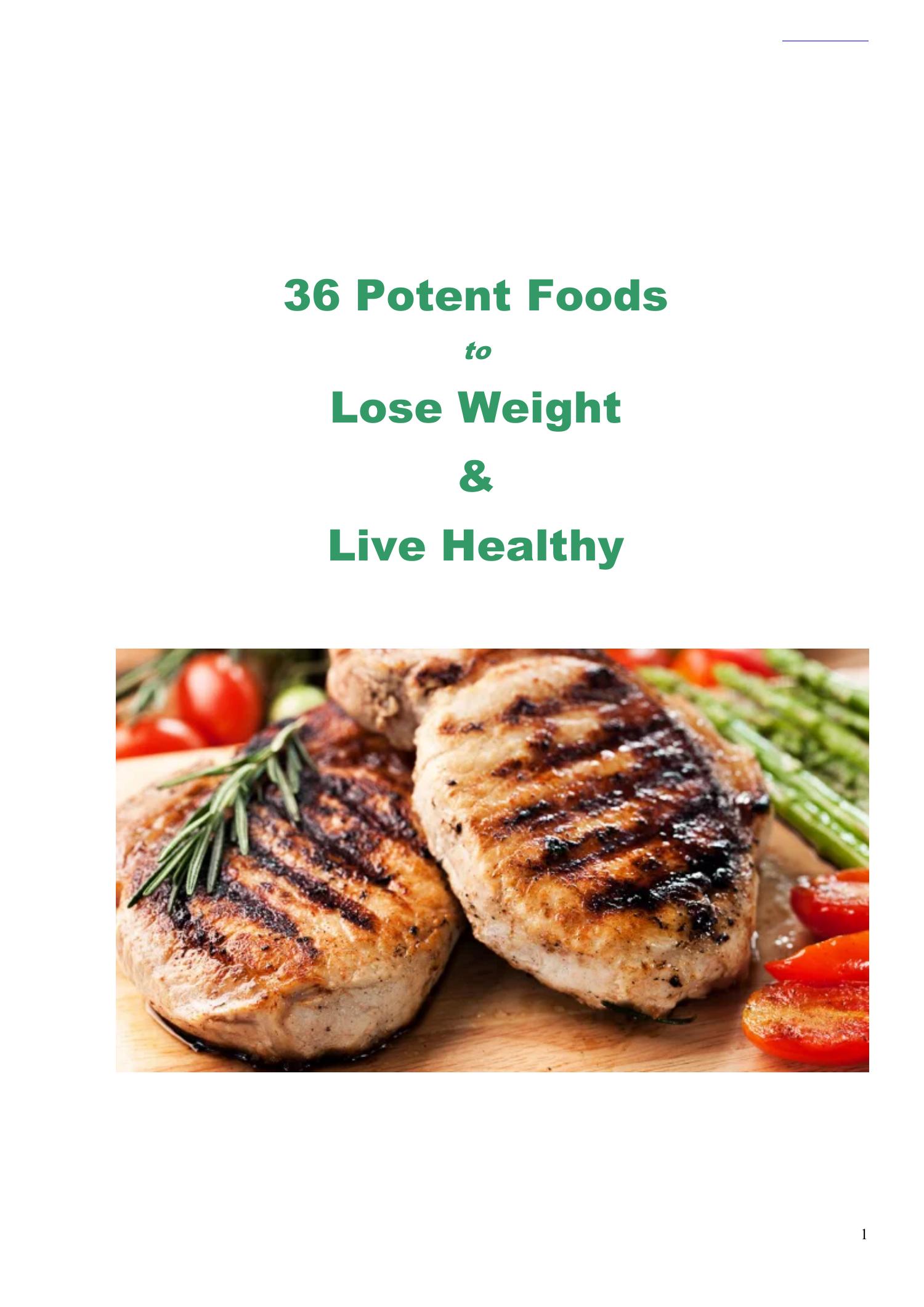 36 Potent Foods to Lose Weight & Live Healthy.pdf | DocDroid