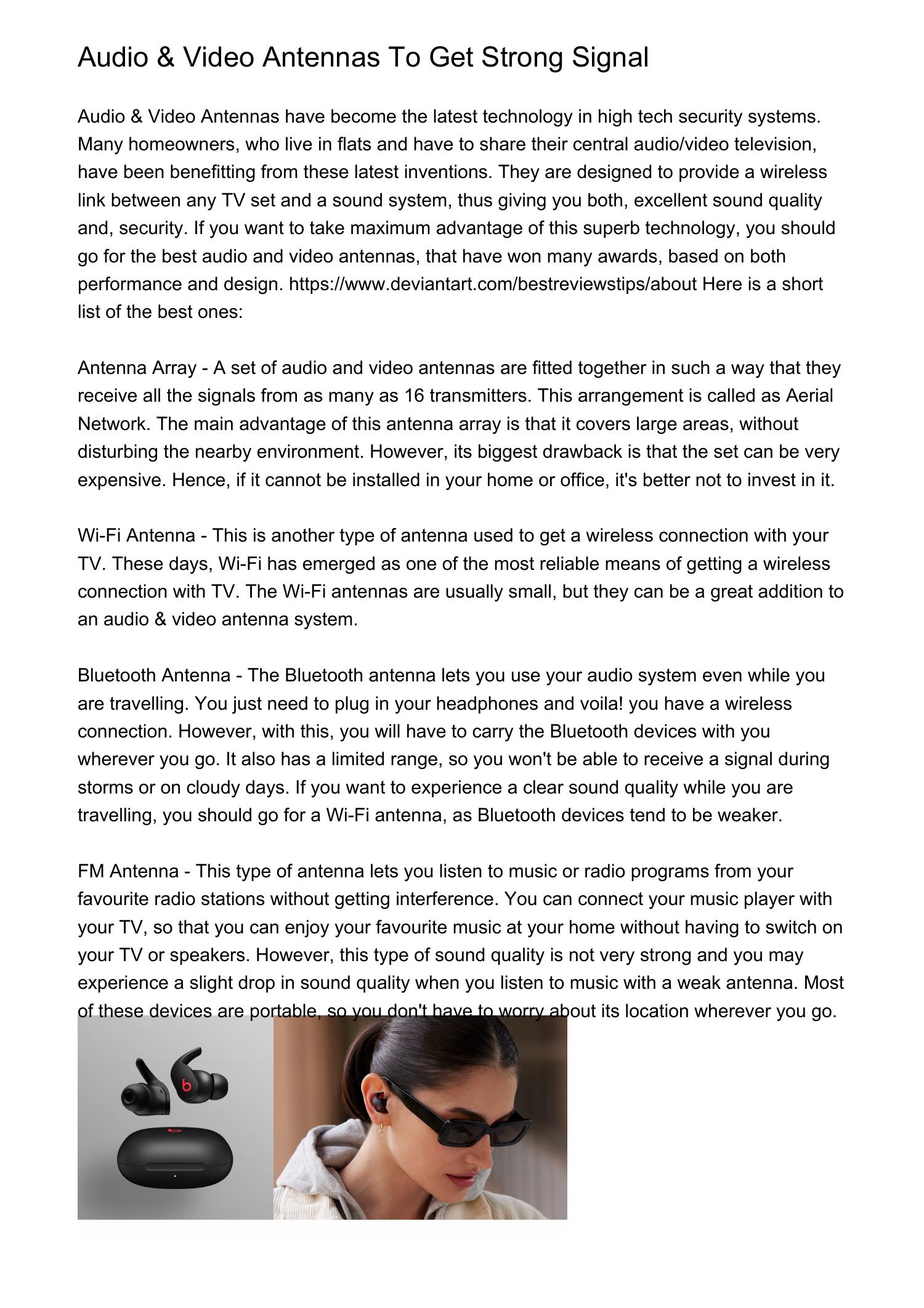 Audio Video Antennas To Get Strong Signallhmua.pdf.pdf | DocDroid