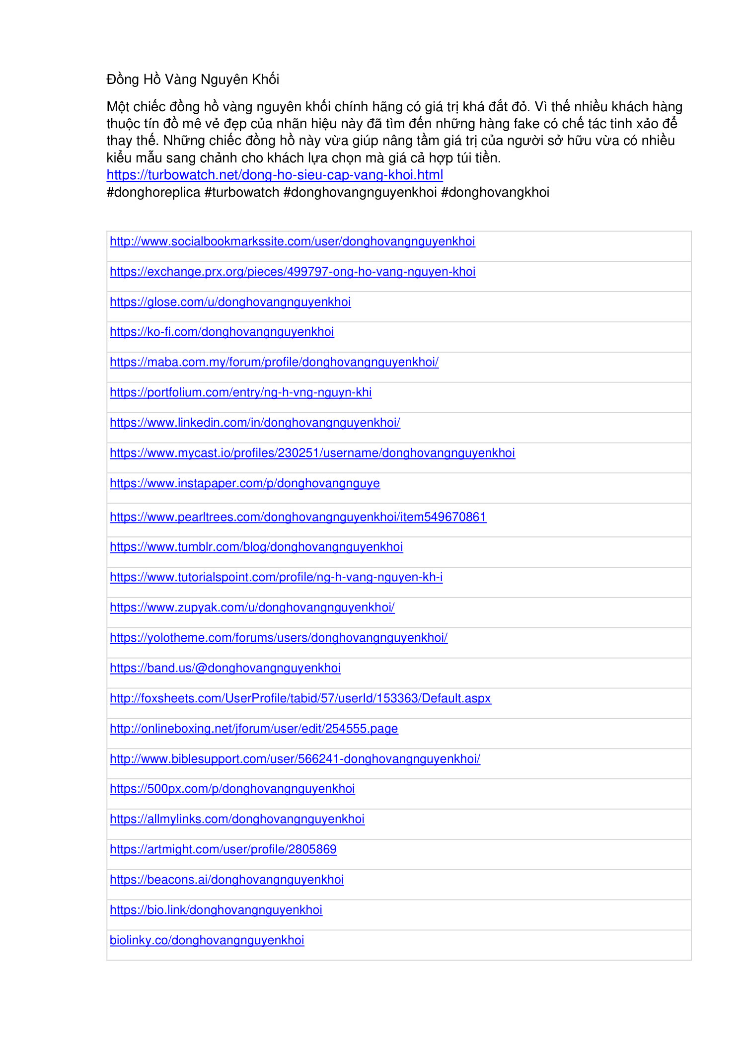 Đồng Hồ Vàng Nguyên Khối.docx | DocDroid