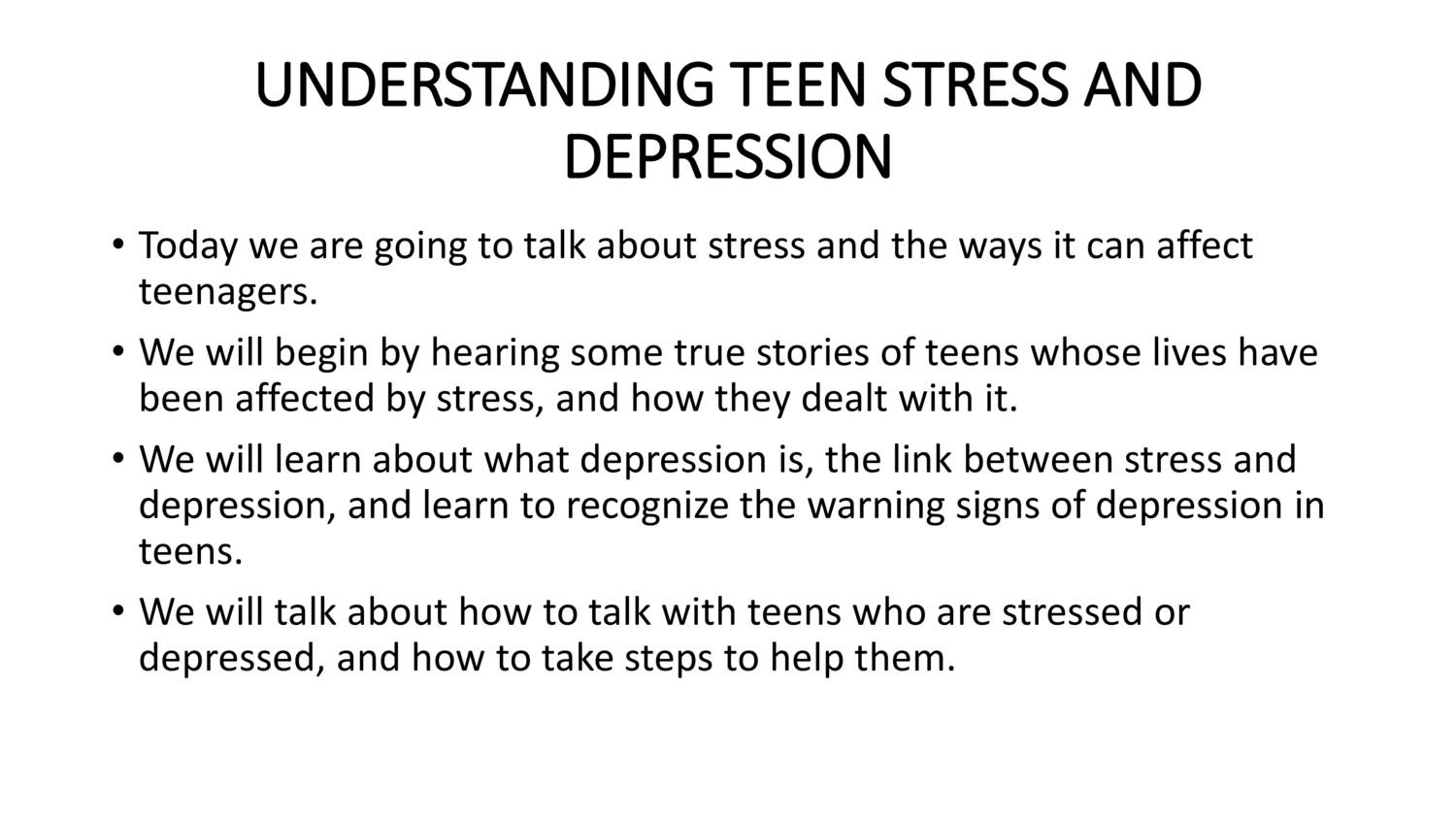 Stress and Depression PPT.pptx | DocDroid