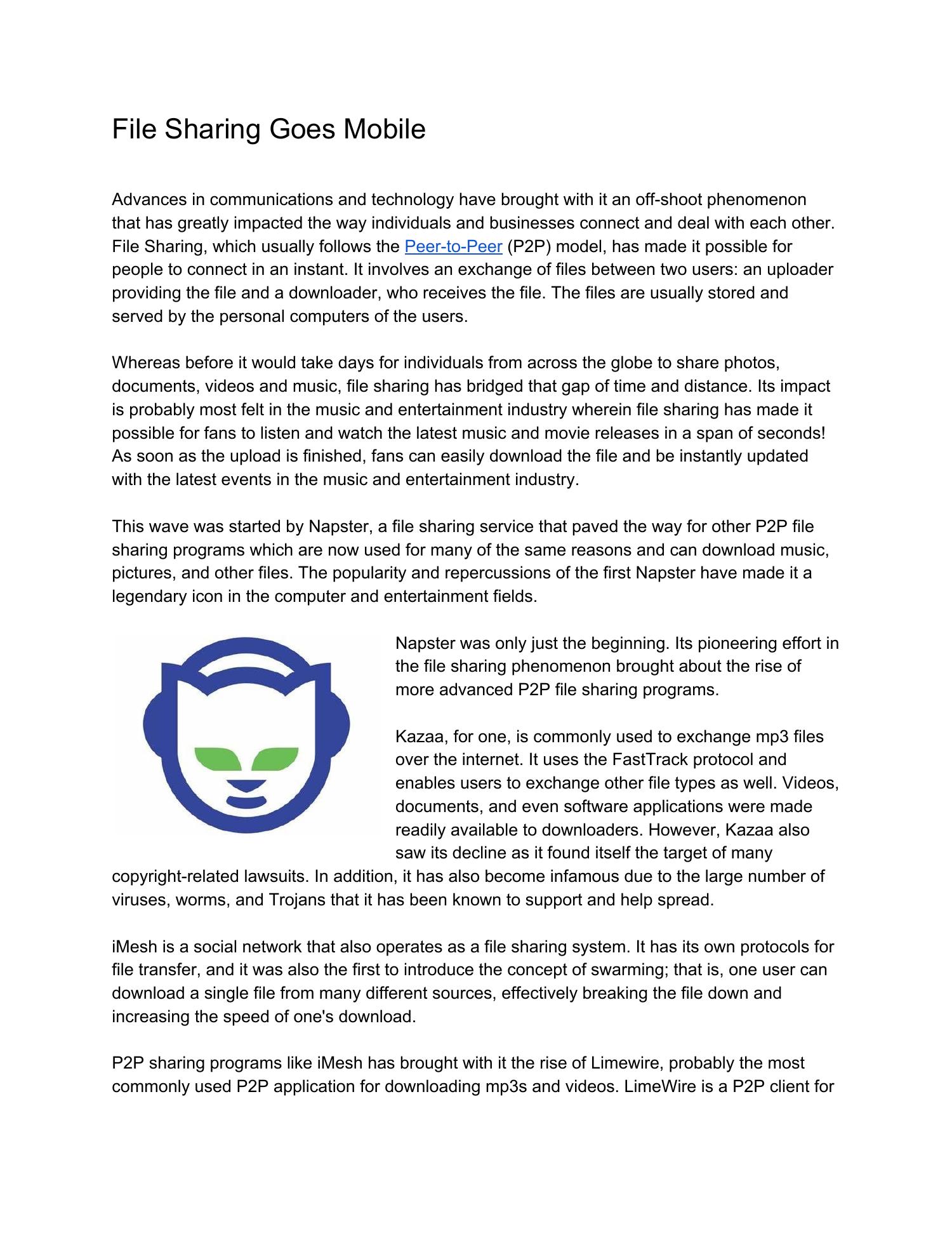 File Sharing Goes Mobile.pdf | DocDroid